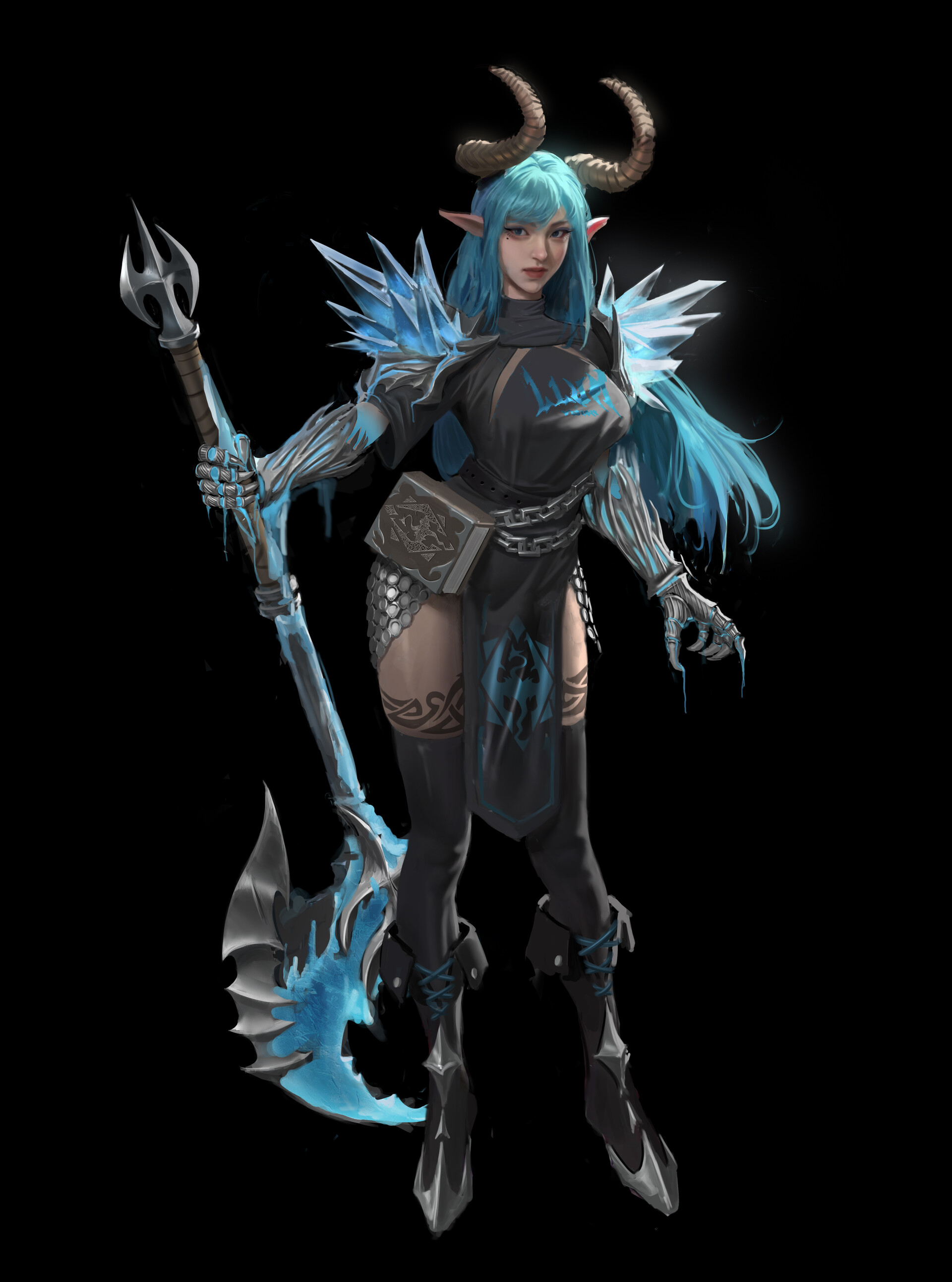 ArtStation - Ice Dragon Girl