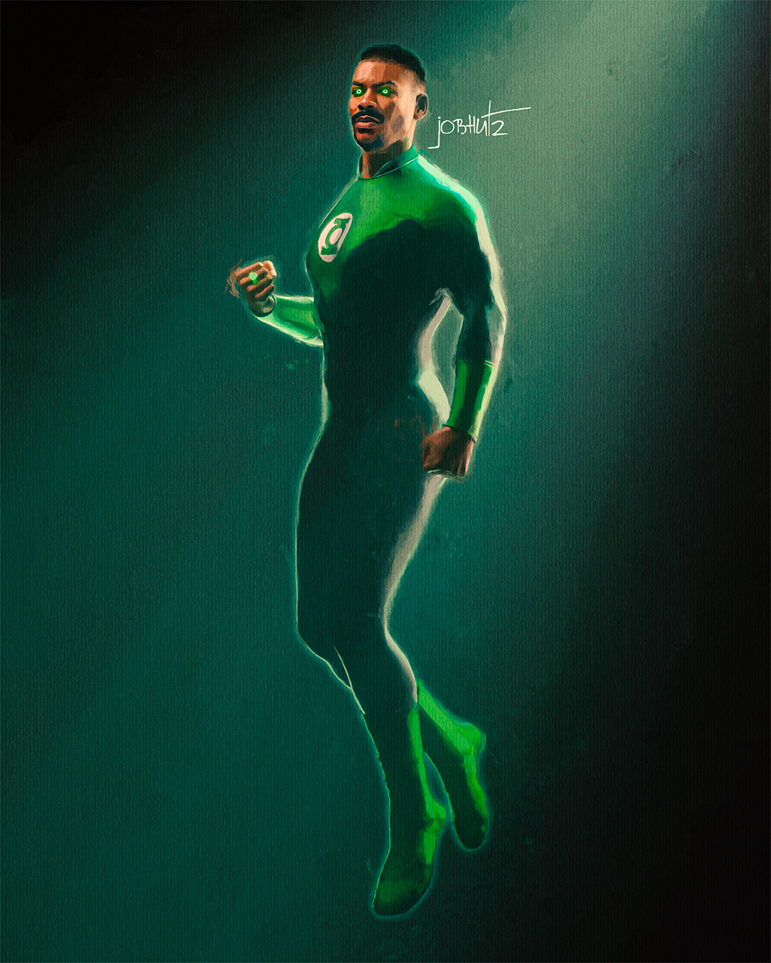 ArtStation - Aaron Pierre as John Stewart (art by jobhutz)