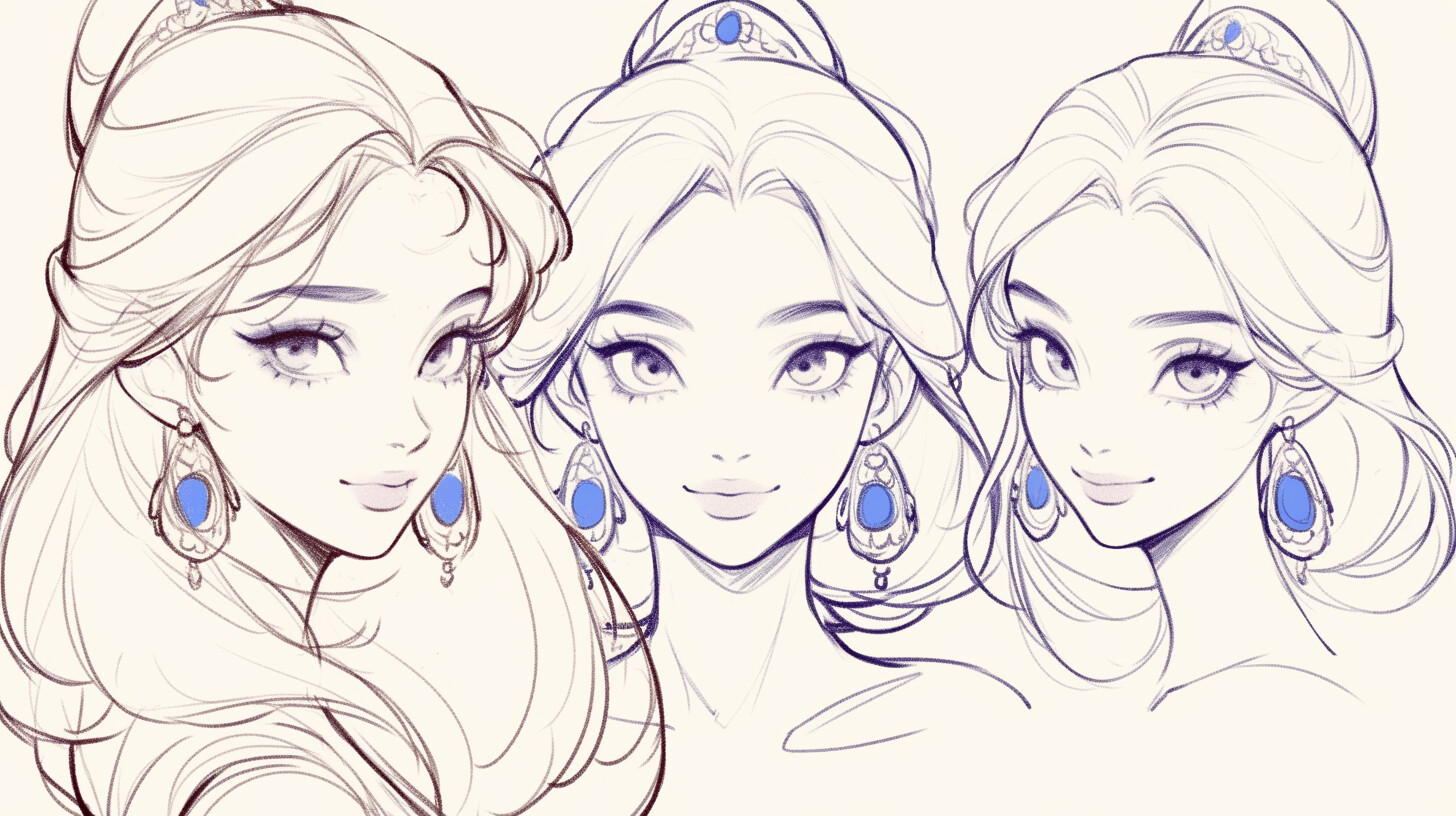 Concept Art - +300 Genie Sketch Reference(4k)