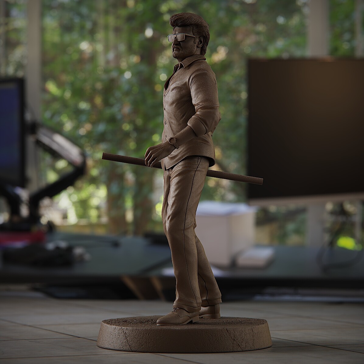 Stark stefen - Rajinikanth Vettayan 3D sculpture