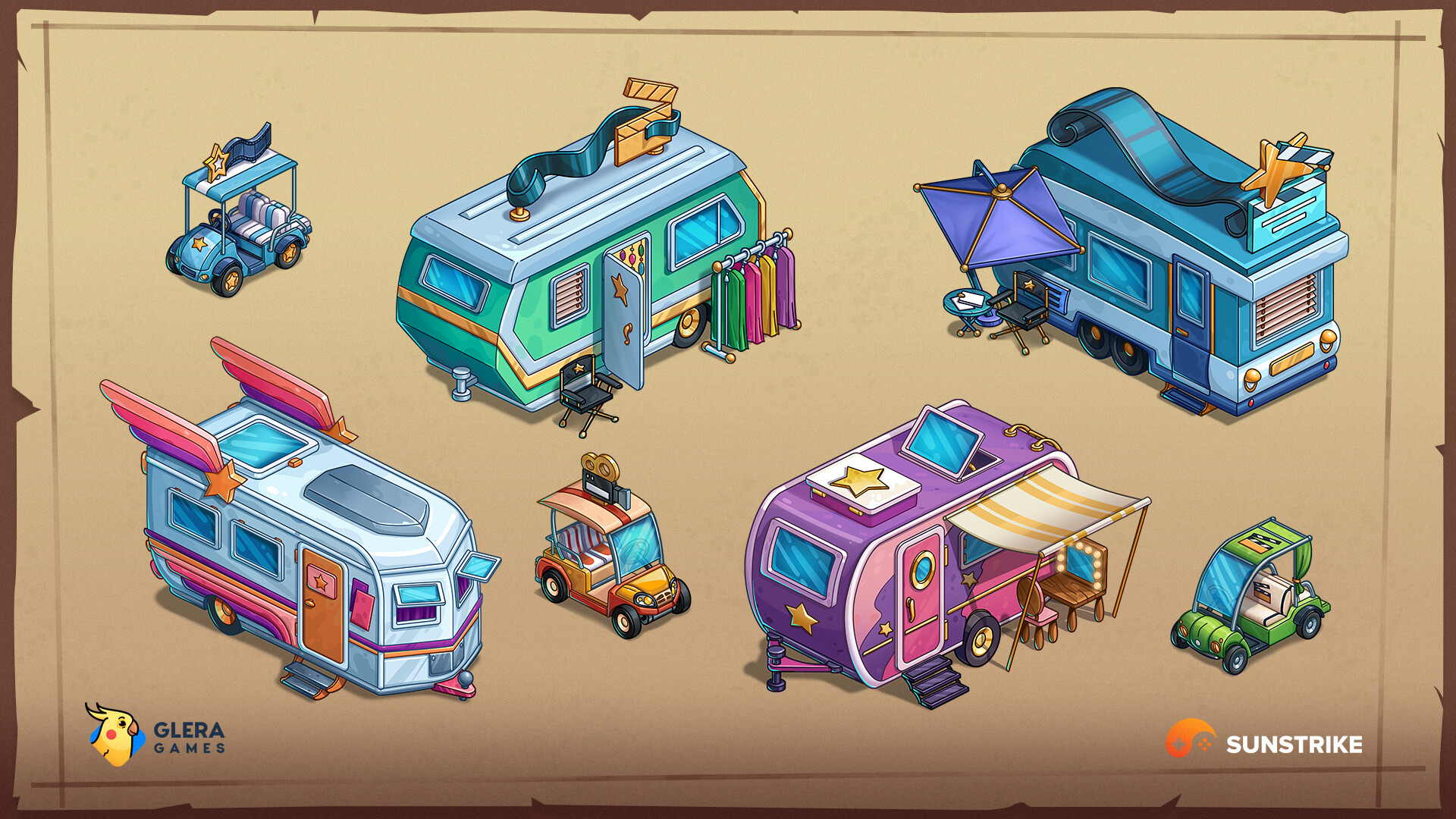 SunStrike Studios - Glera Games Props. Environment objects