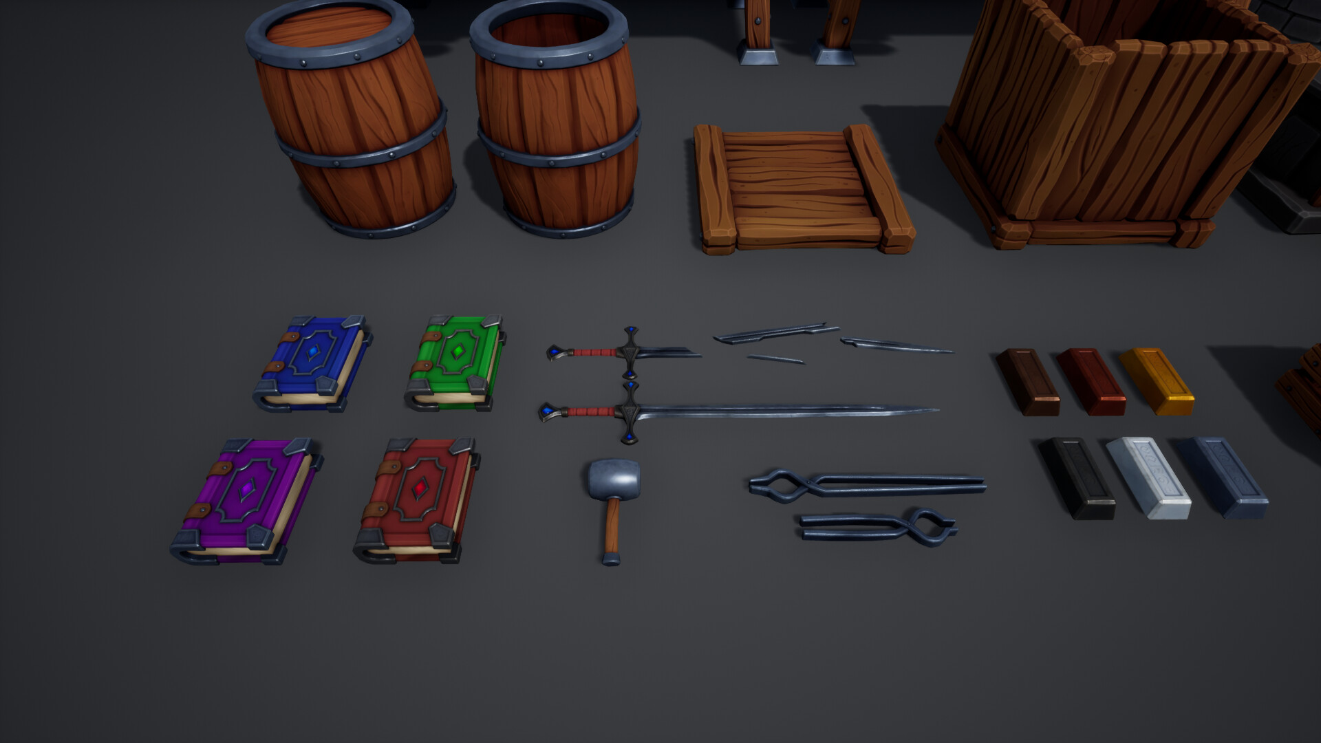 MatCrea3D - Stylized Fantasy Props - Forge