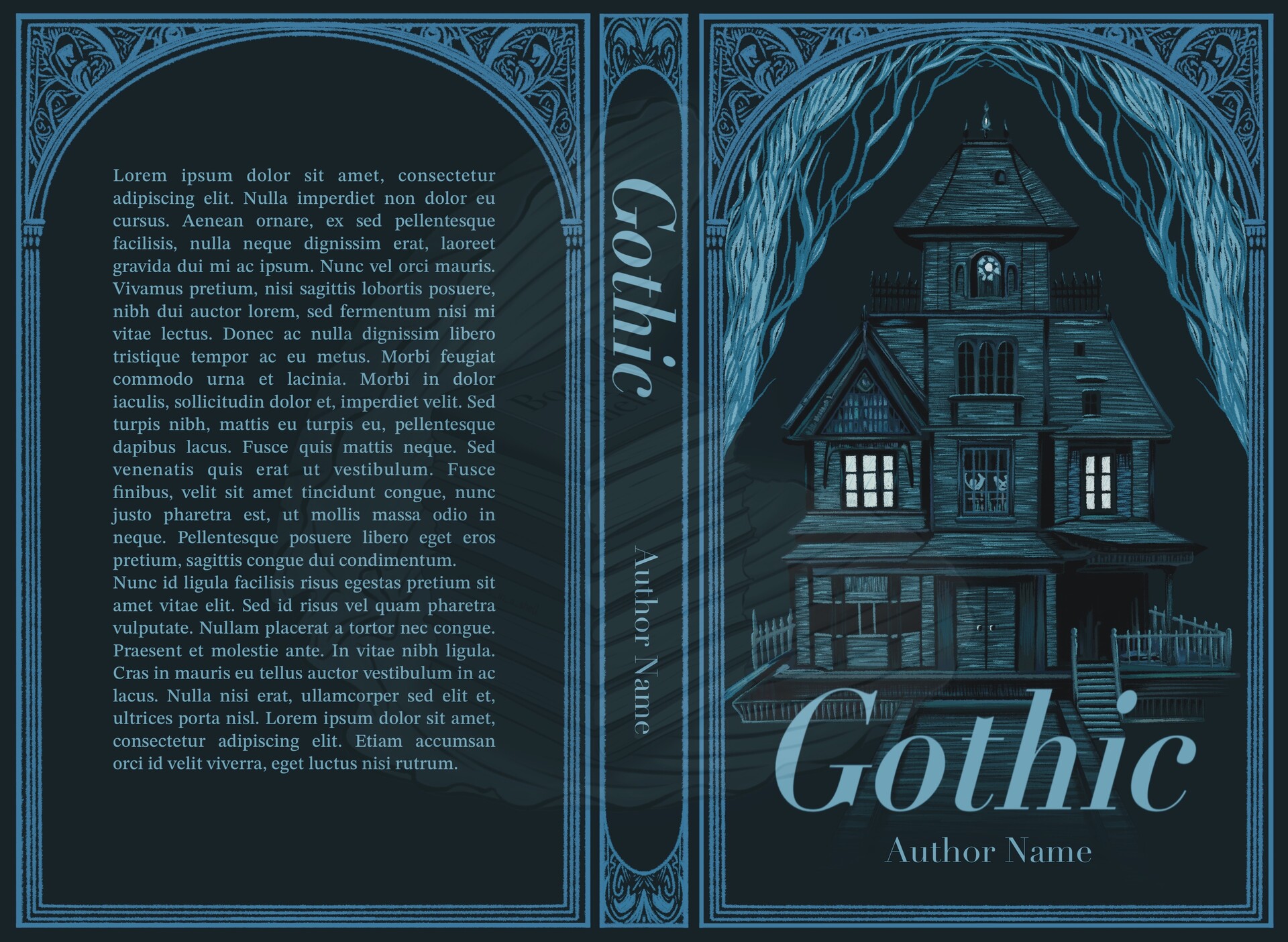 ArtStation - Gothic book cover