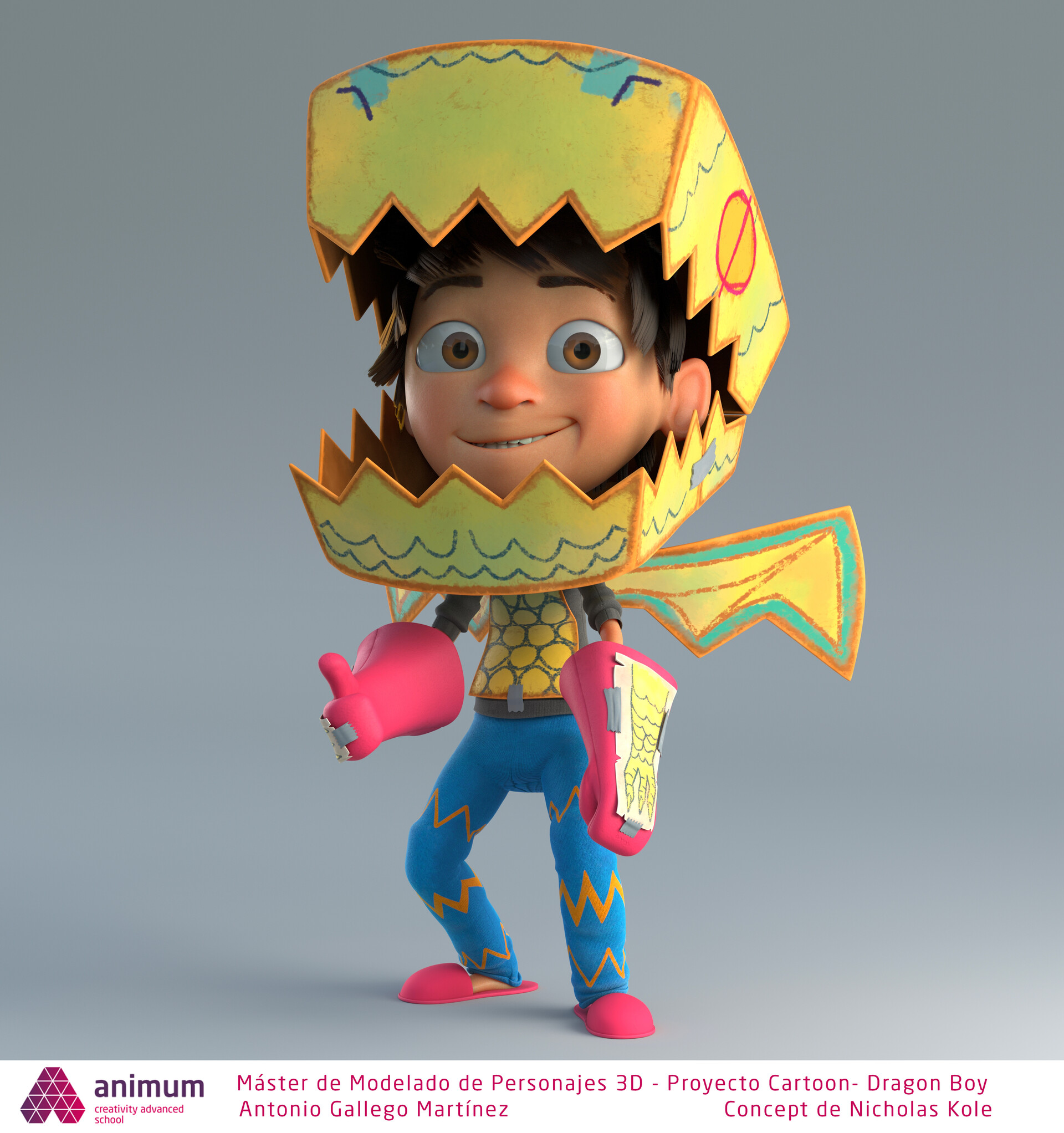 ArtStation - BOY DRAGON MODEL 3D - Modeling, sculpting and texturing 3D