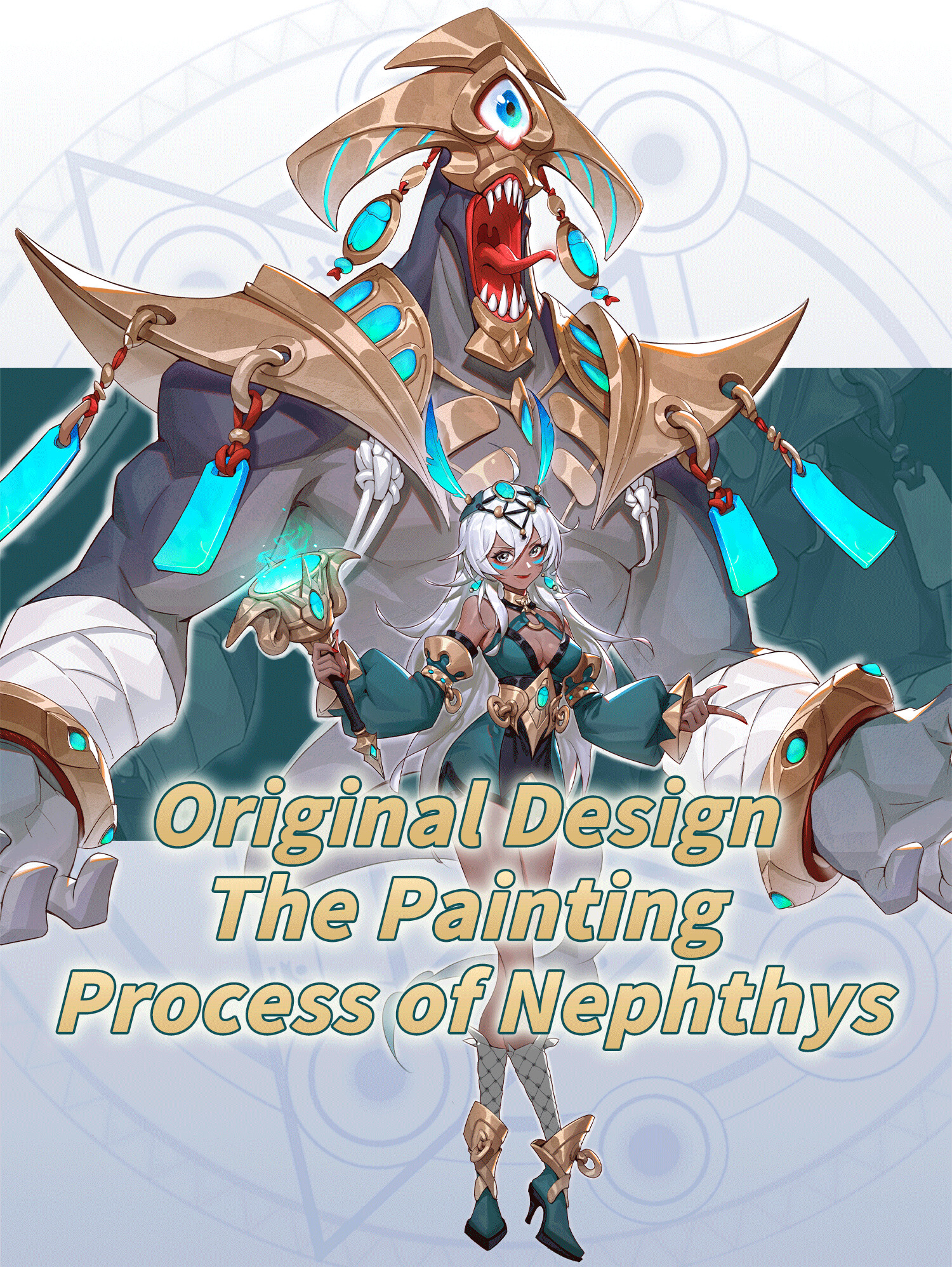 ArtStation - Original Design The Painting Process of Nephthys