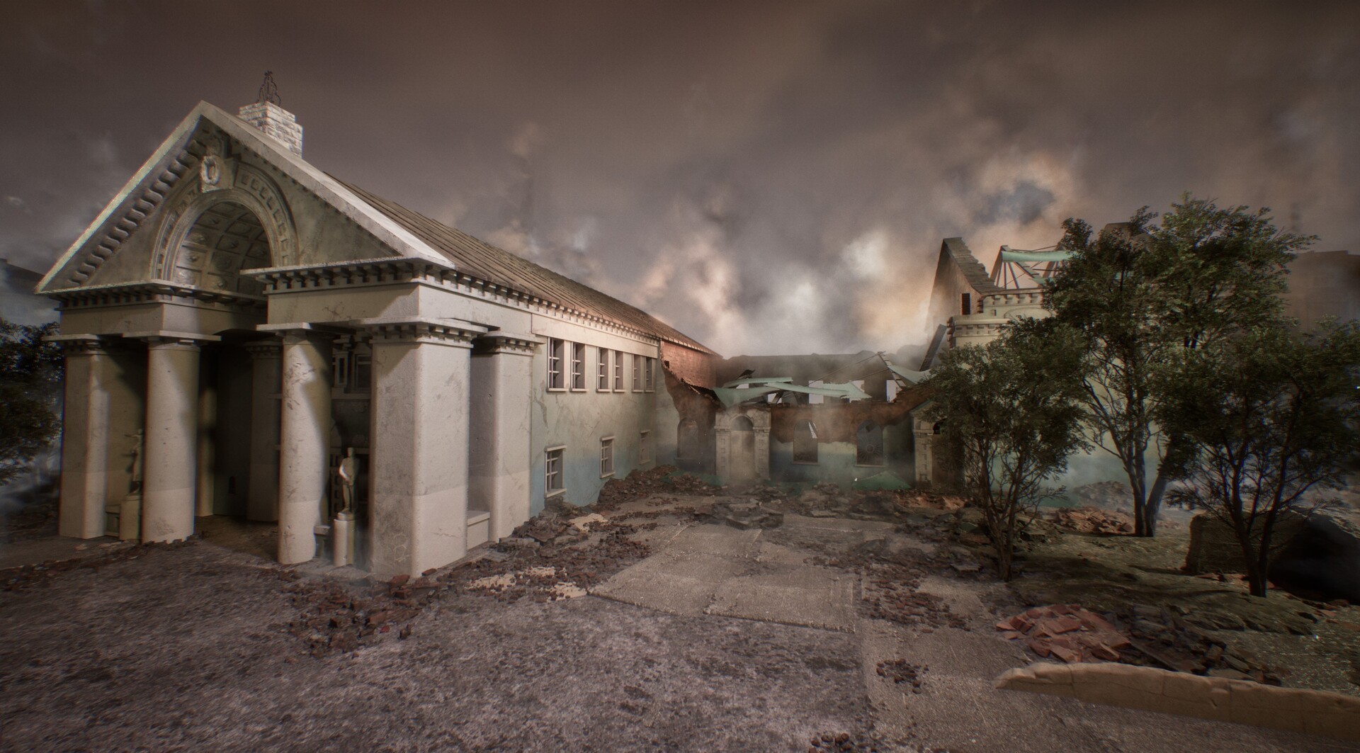 David Dawson - Destroyed Building Unreal Engine