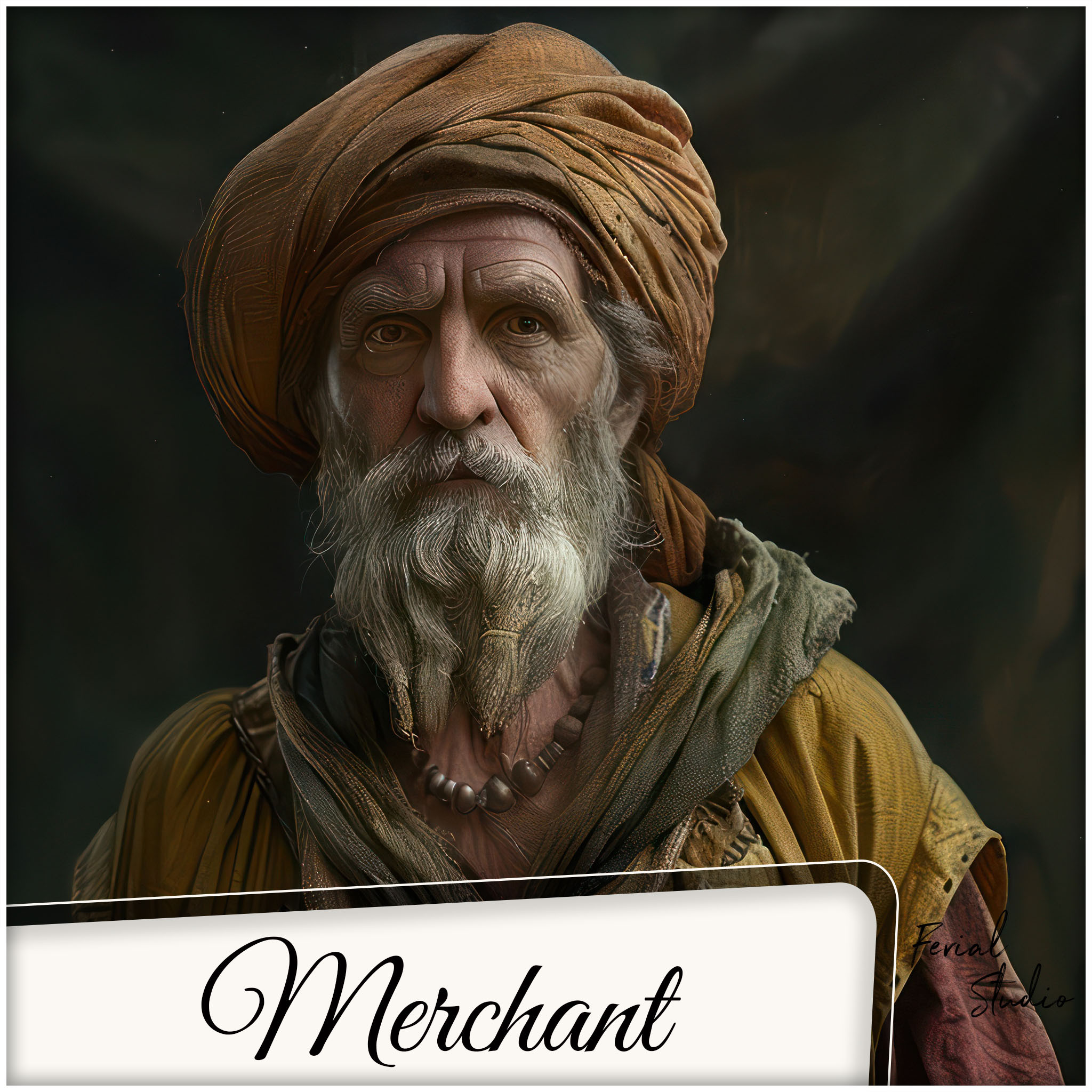 Ferial Studio - 🔹200 Merchant Character Reference Image Pack v.39 |4K|