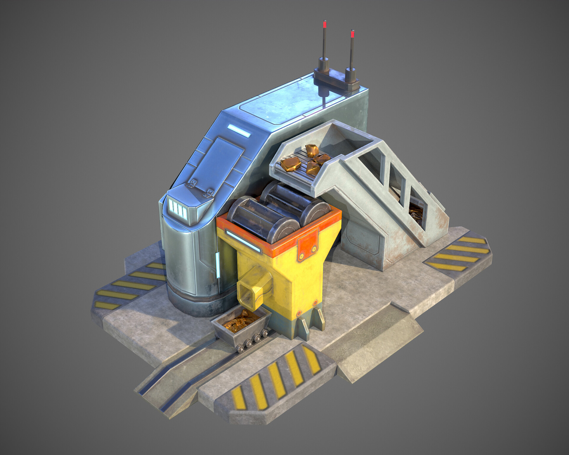 ArtStation - Mining building