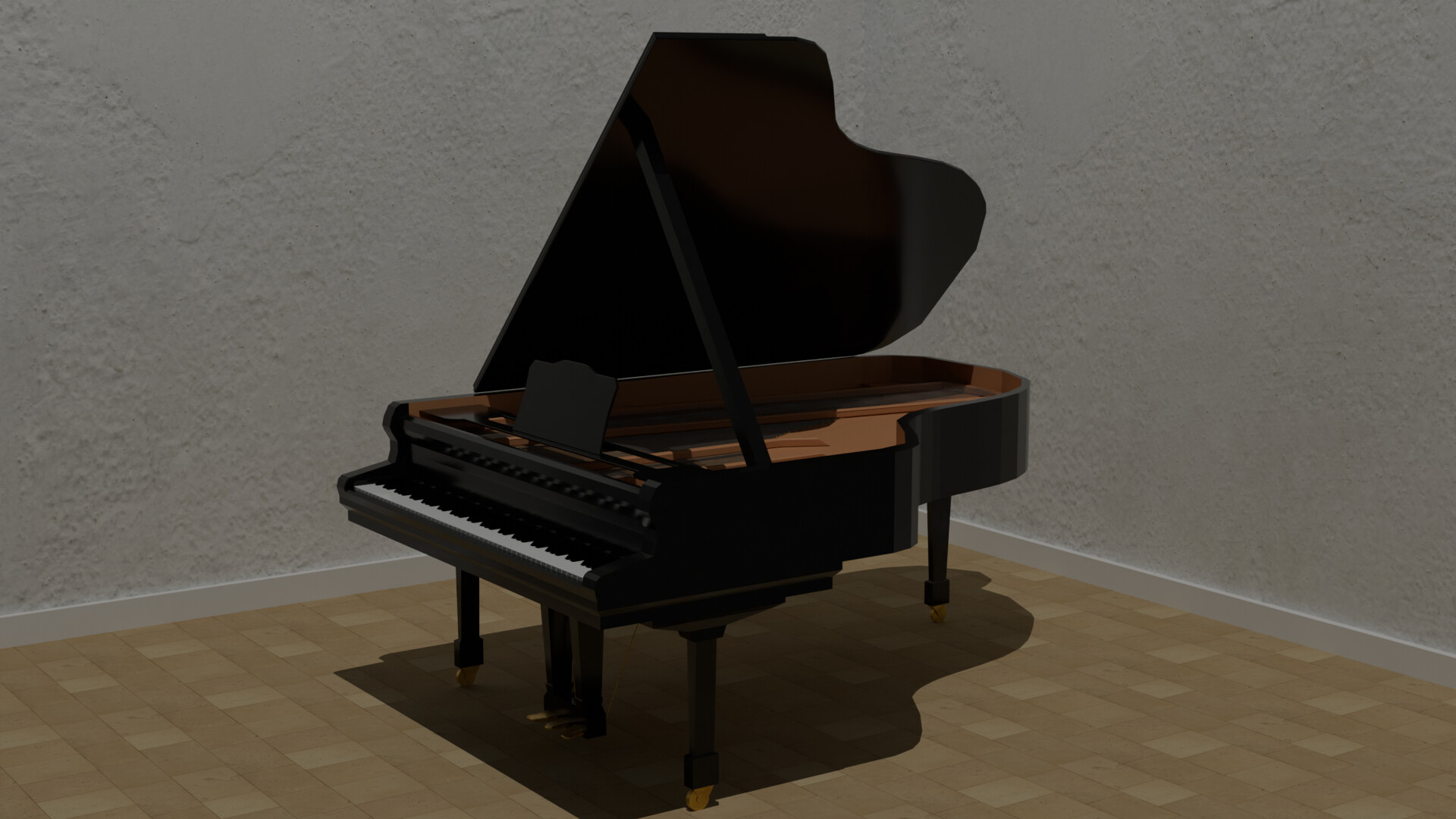 ArtStation - Grand Piano Models: High, Mid, and Low-Quality Levels