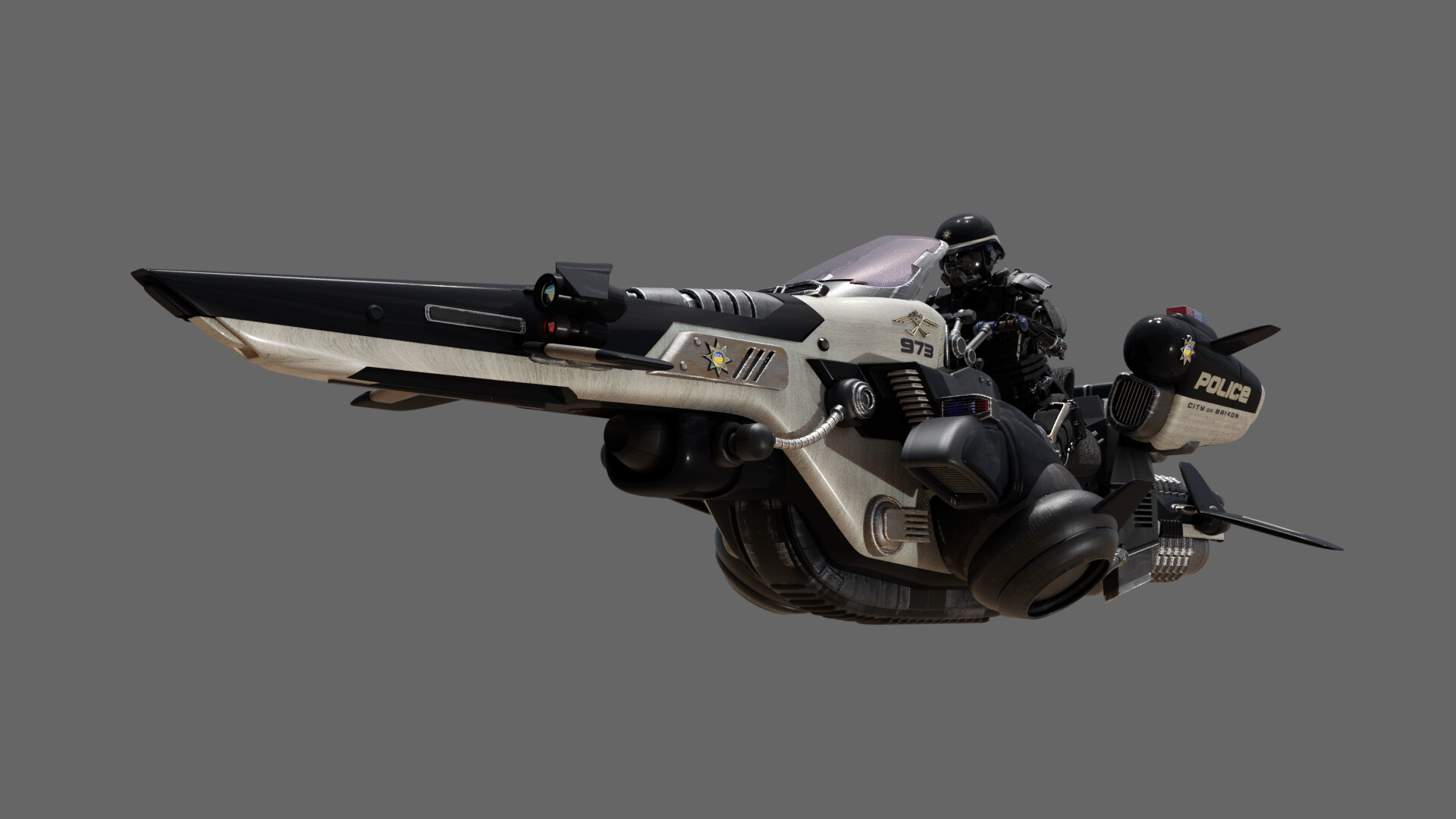 ArtStation - Police Hover Bike