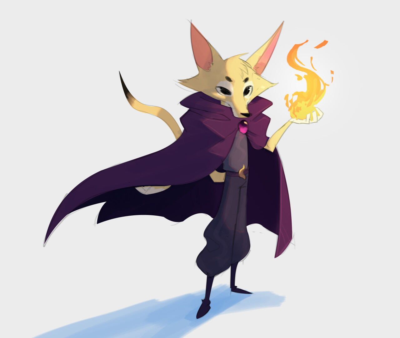 ArtStation - Magic fox morning sketch