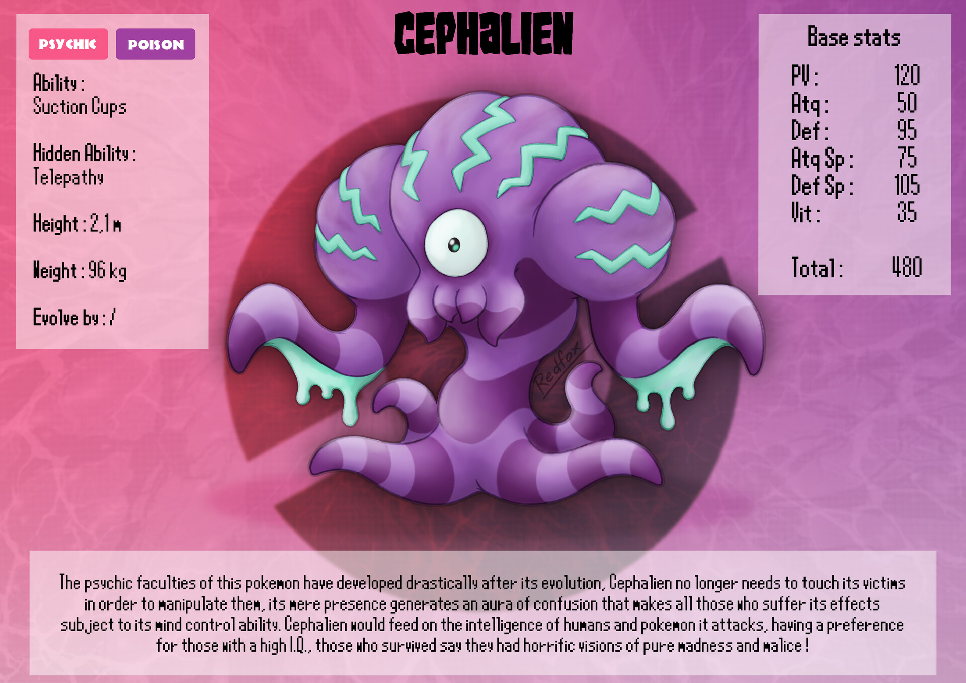 Redfox The Kitsune - Artwork Pokemon VP - Cephalien