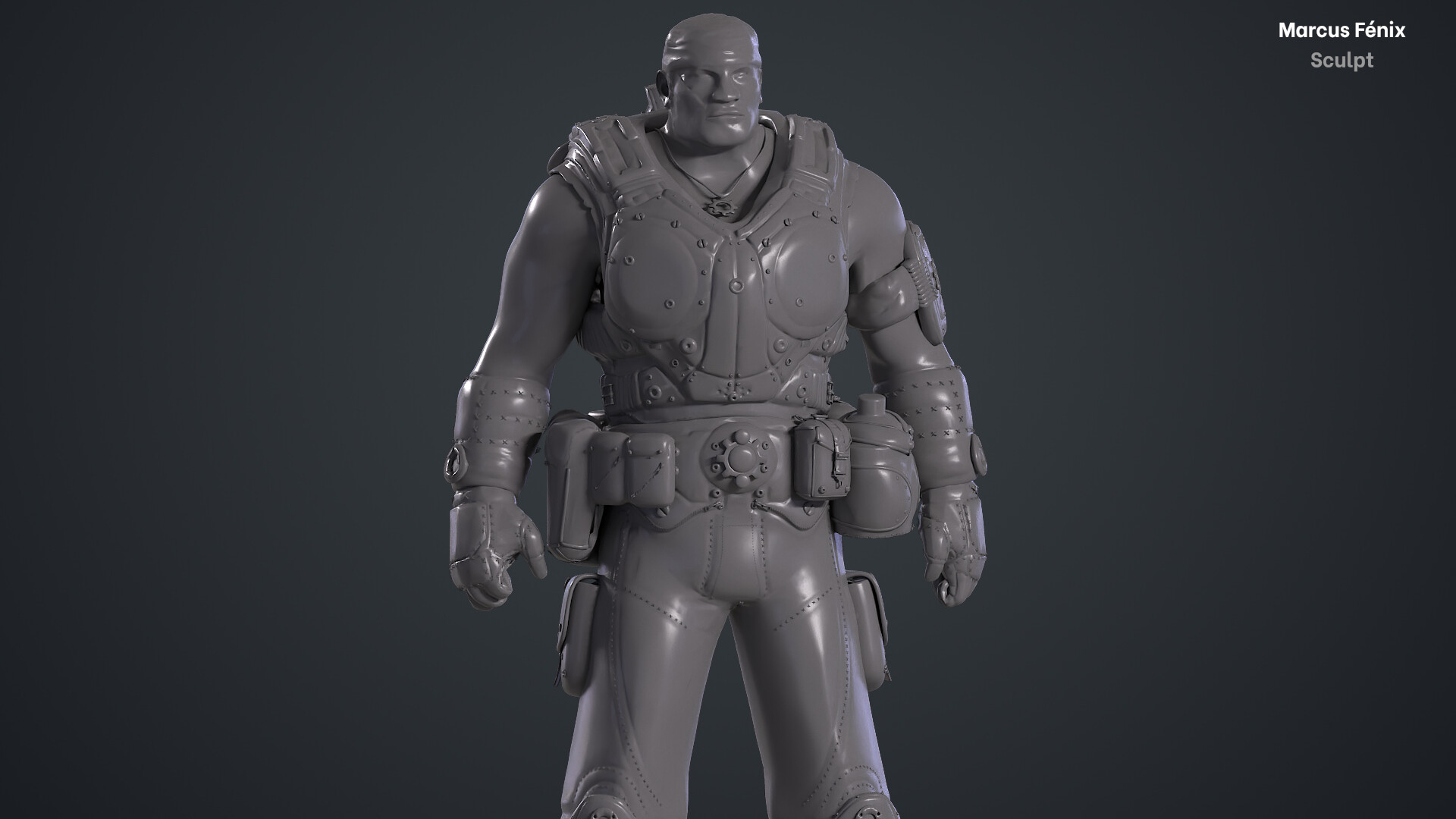 ArtStation - Marcus Fénix Sculpt