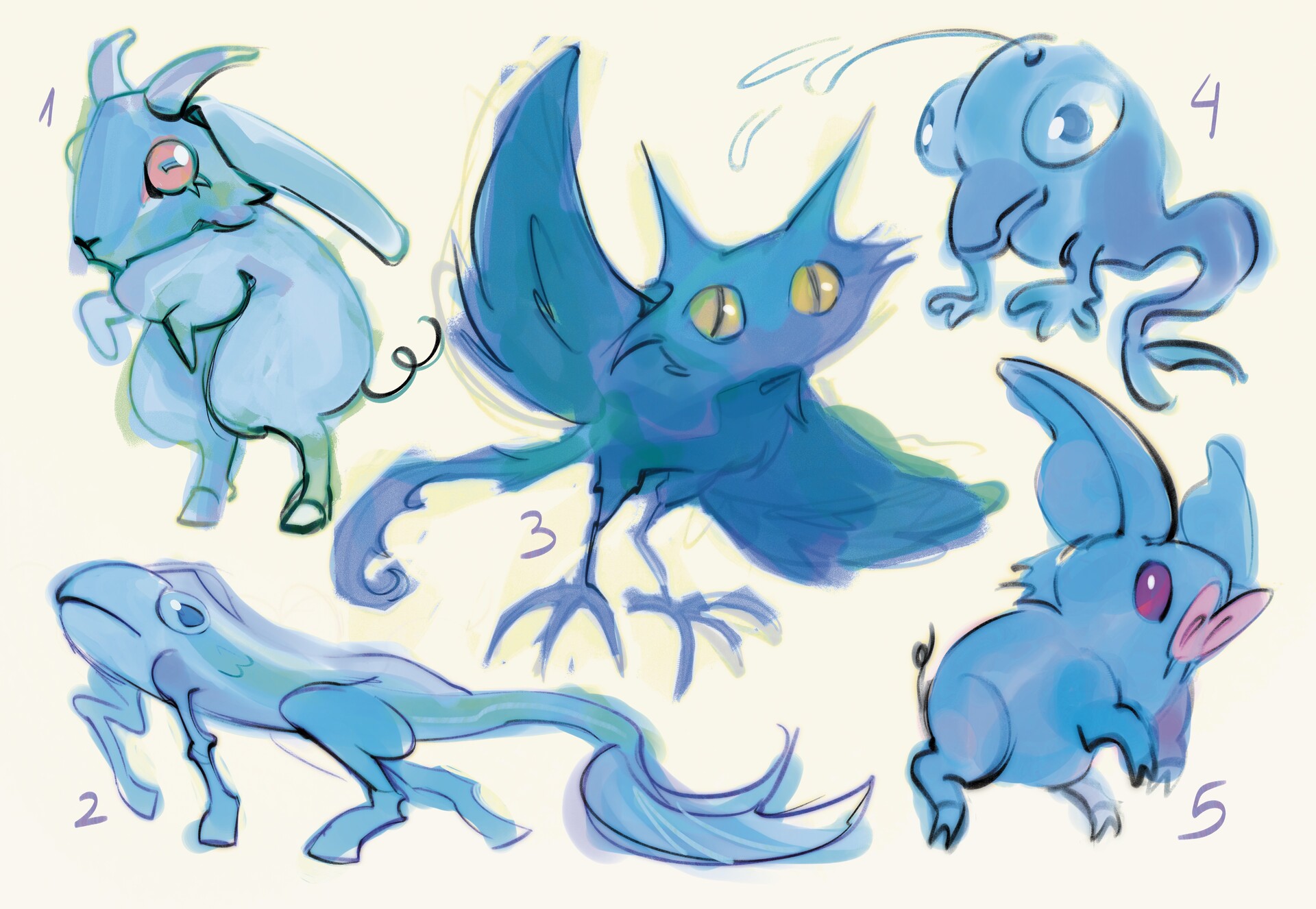 ArtStation - Cartoon creatures design