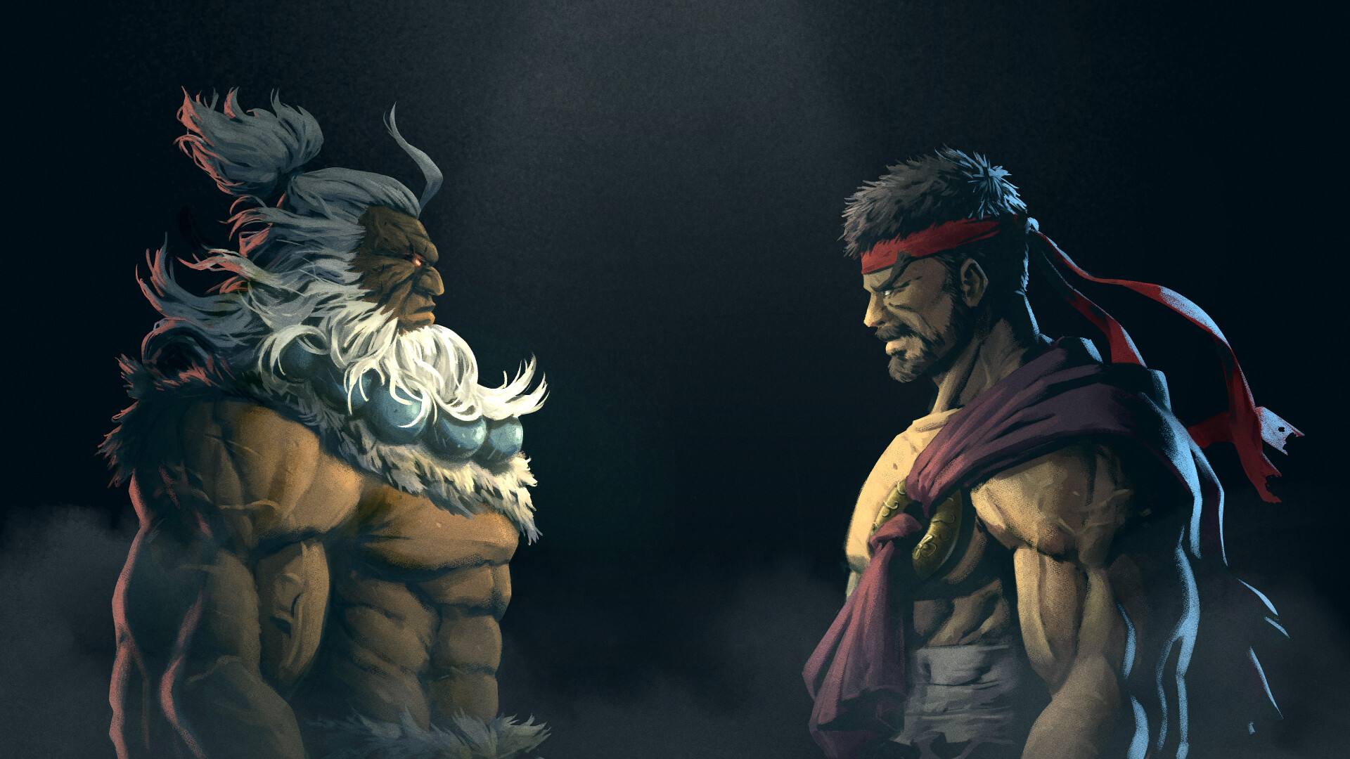 ArtStation - Akuma vs Ryu
