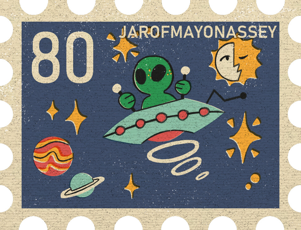 Maya Callaghan - Stamp Sticker Design