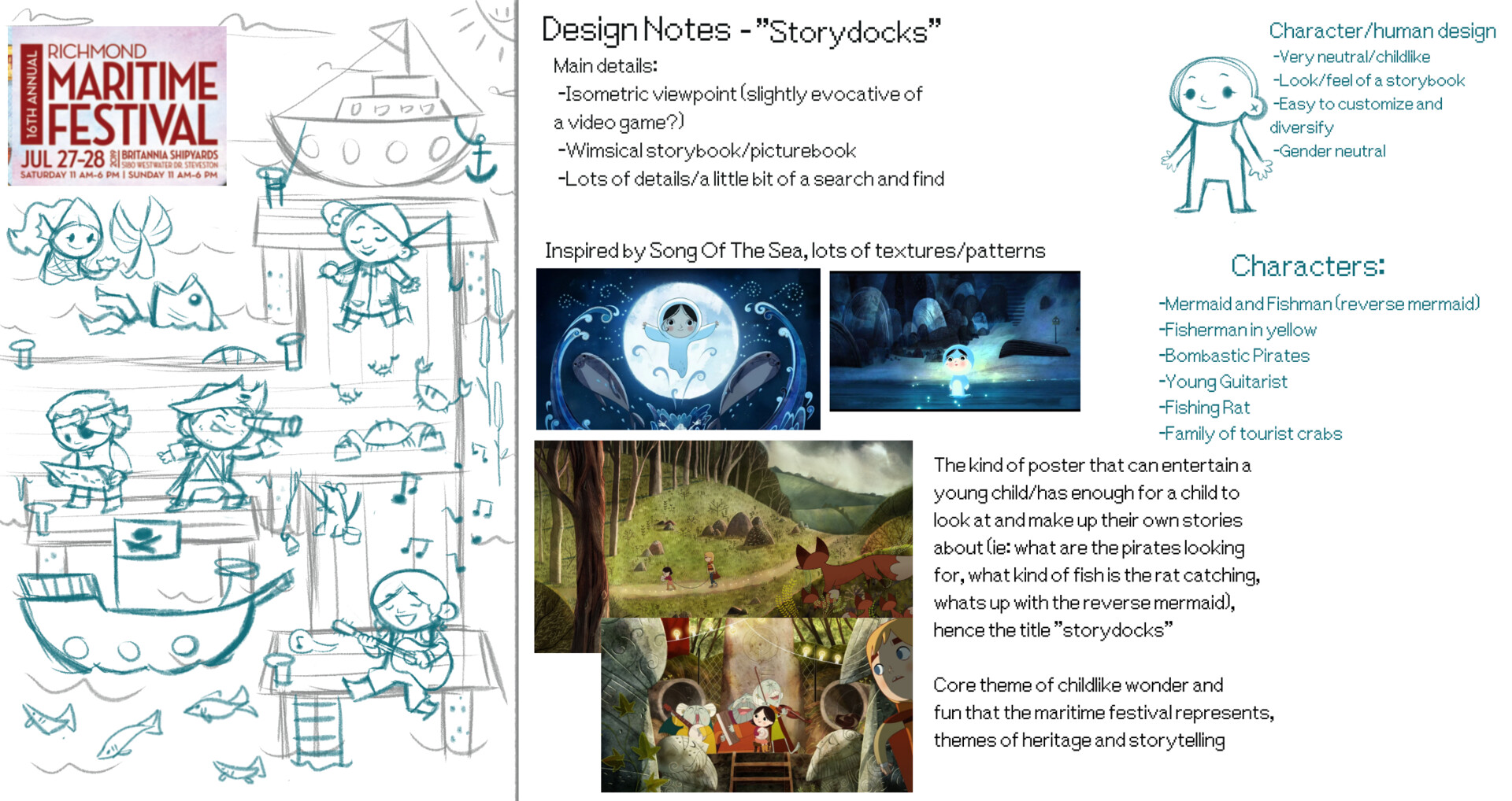 Maya Callaghan - "Storydocks" (Maritime Festival 2024 Poster Design)