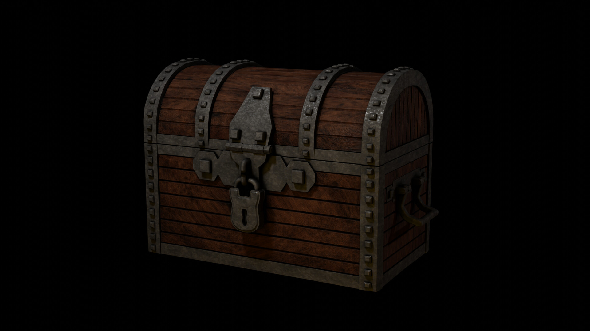 ArtStation - Medieval Chest - 3D model and Texture