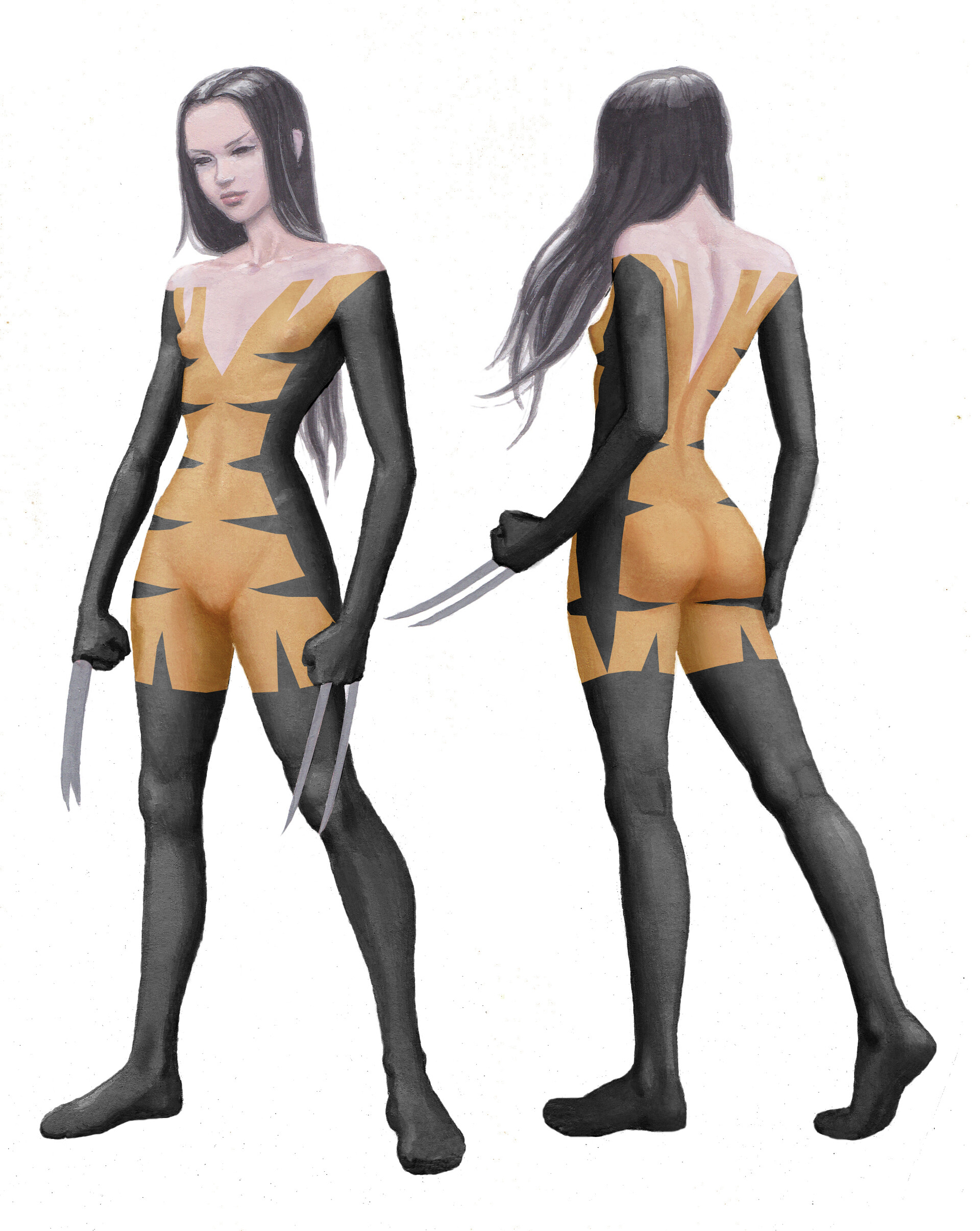 Hana - X23 costume design based on Alex Ross design. For the record, she is an adult here.