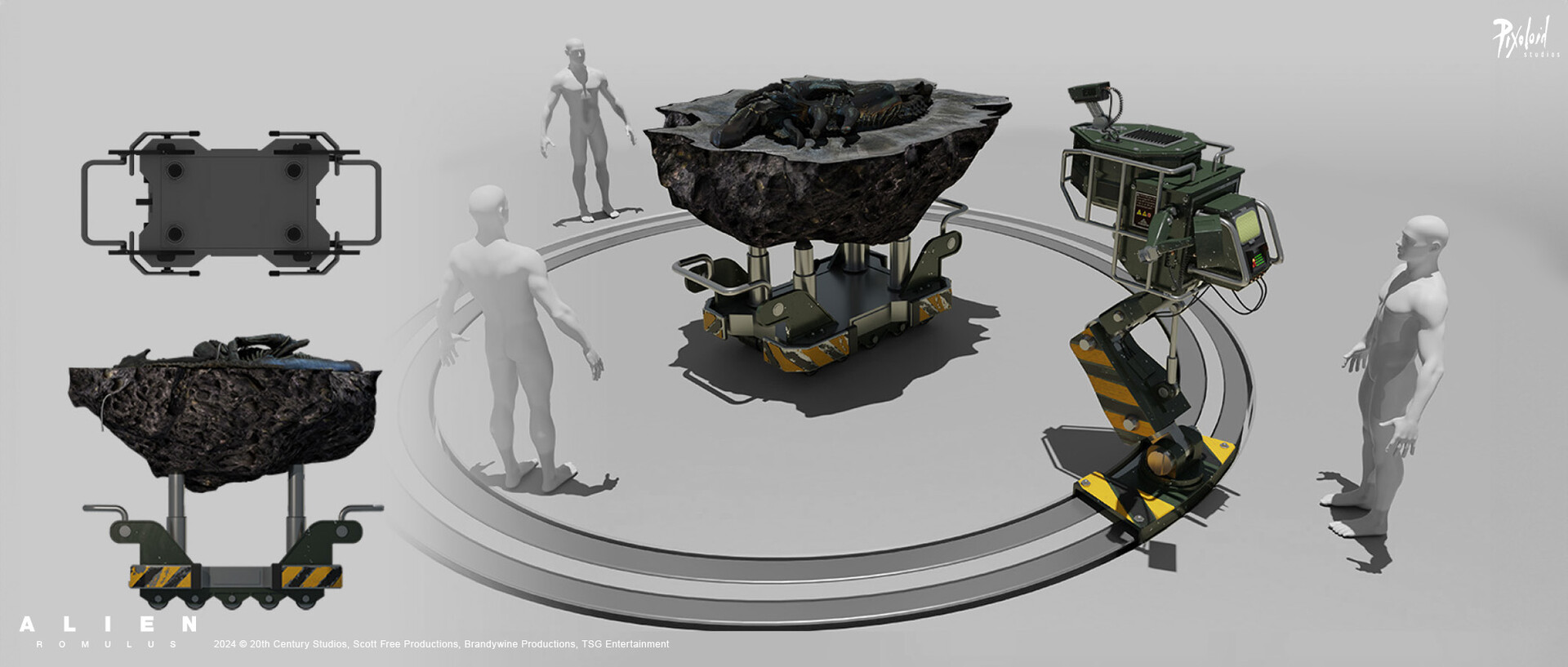 Pixoloid Studios - Laser and Meteor holder