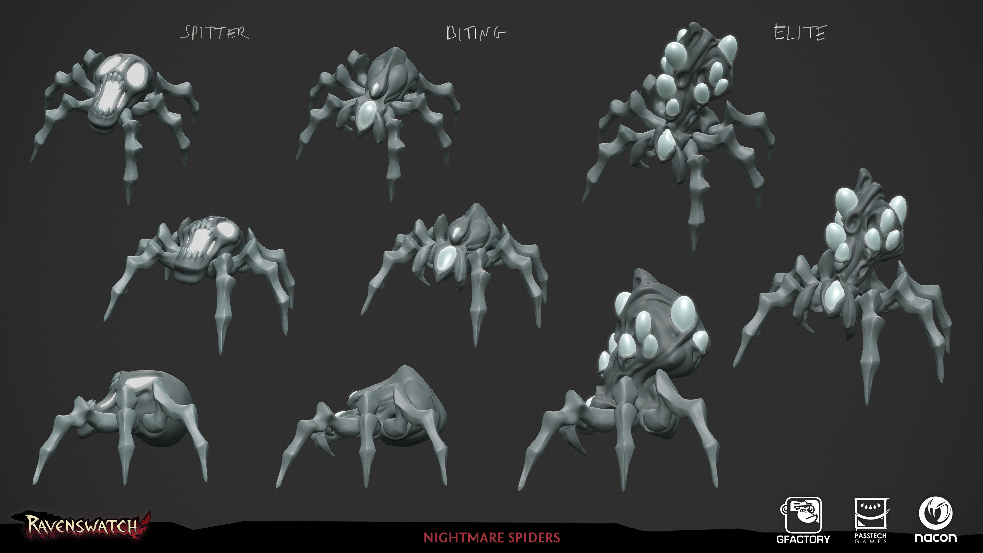 GFactory - Enemies - Nightmare Spiders
