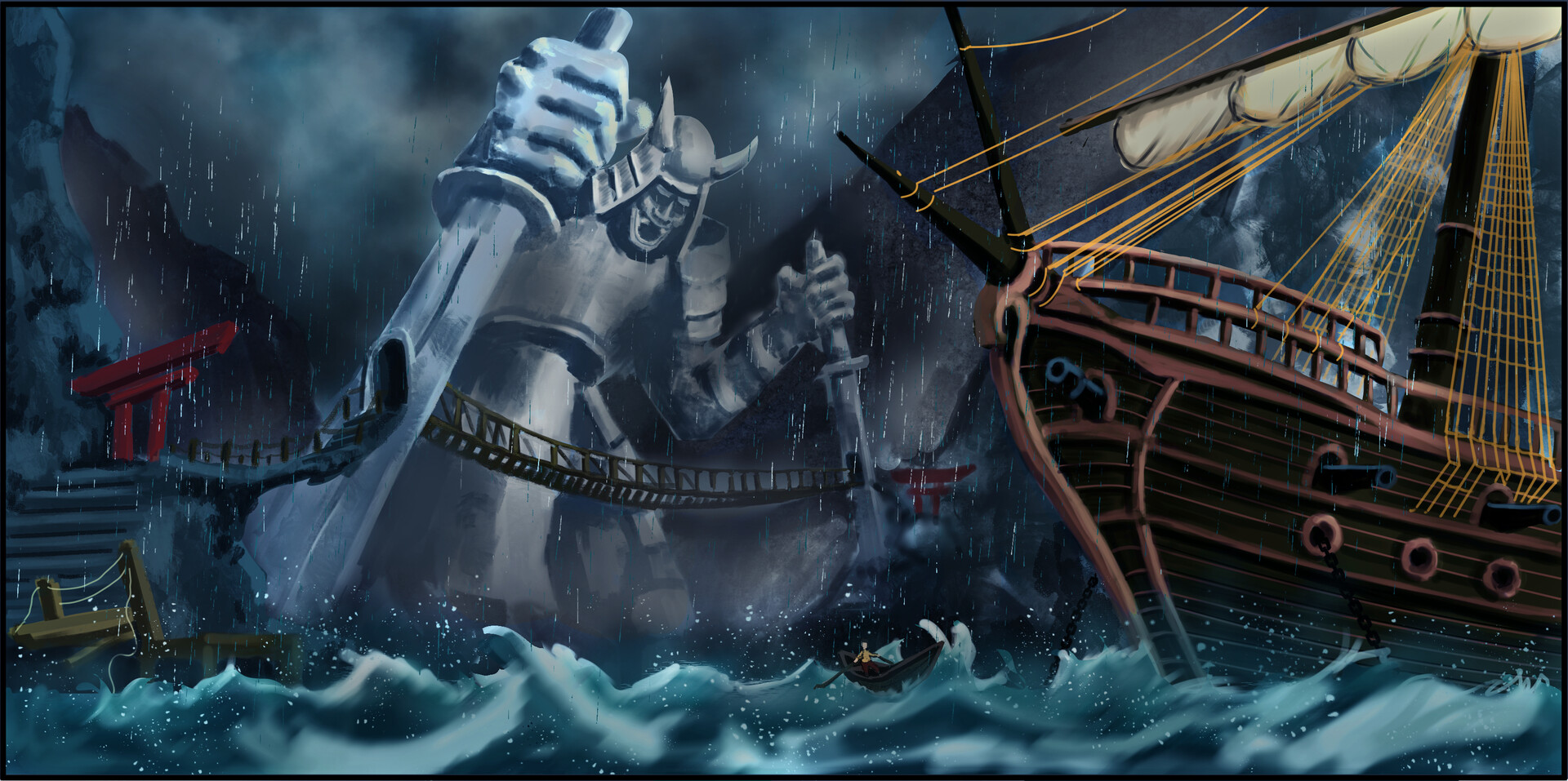 ArtStation - Oni Statue