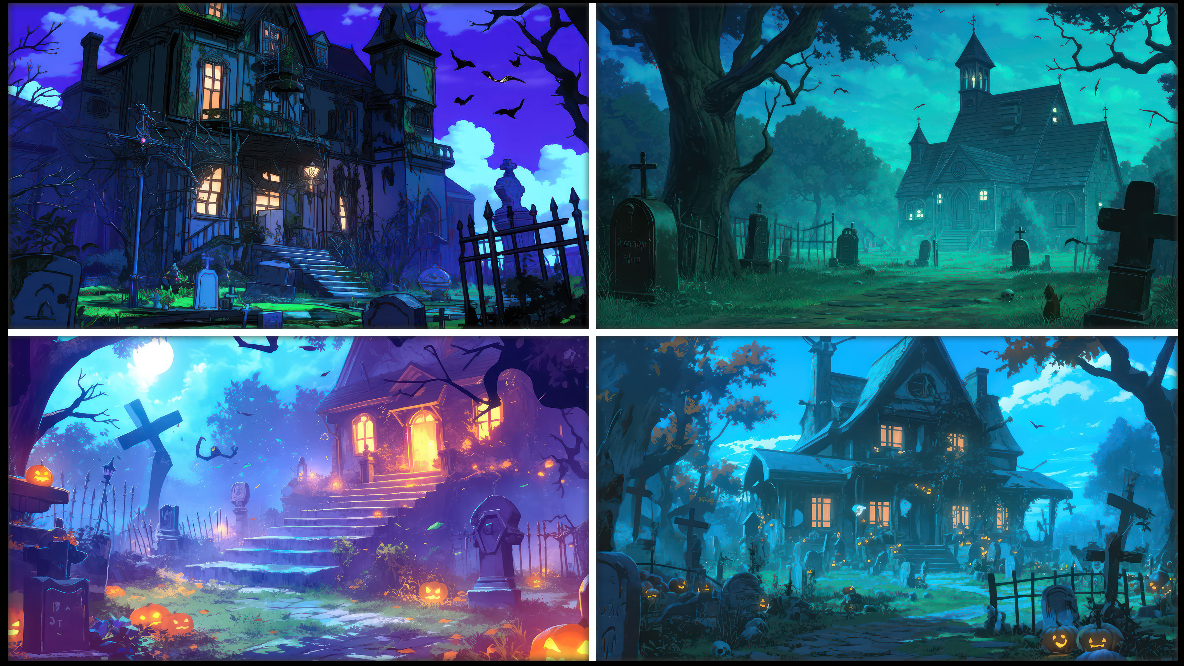 Ferial Concept - 🔹200 Spooky Garden - Anime Concept Reference Image ...