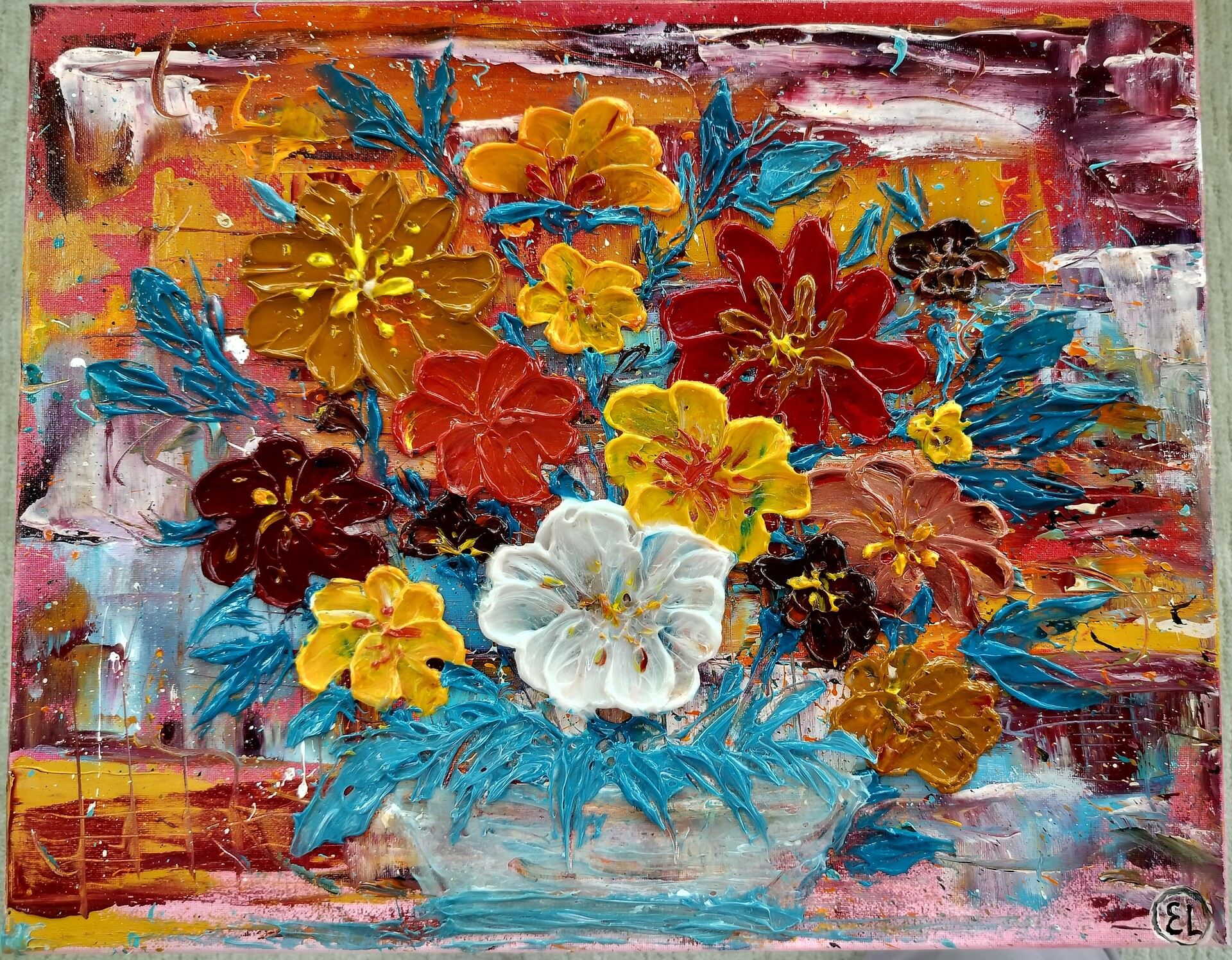ArtStation - Textured flowers