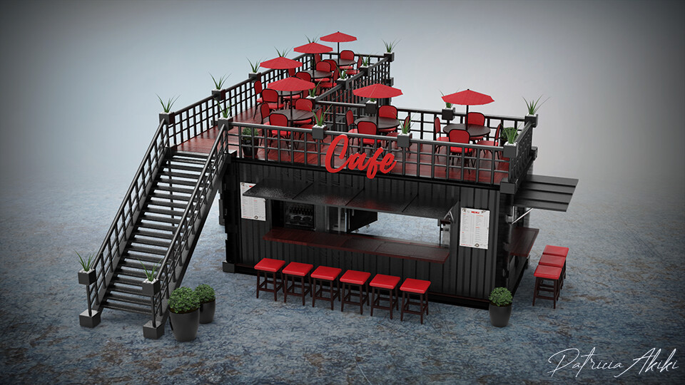 ArtStation - Container Cafe