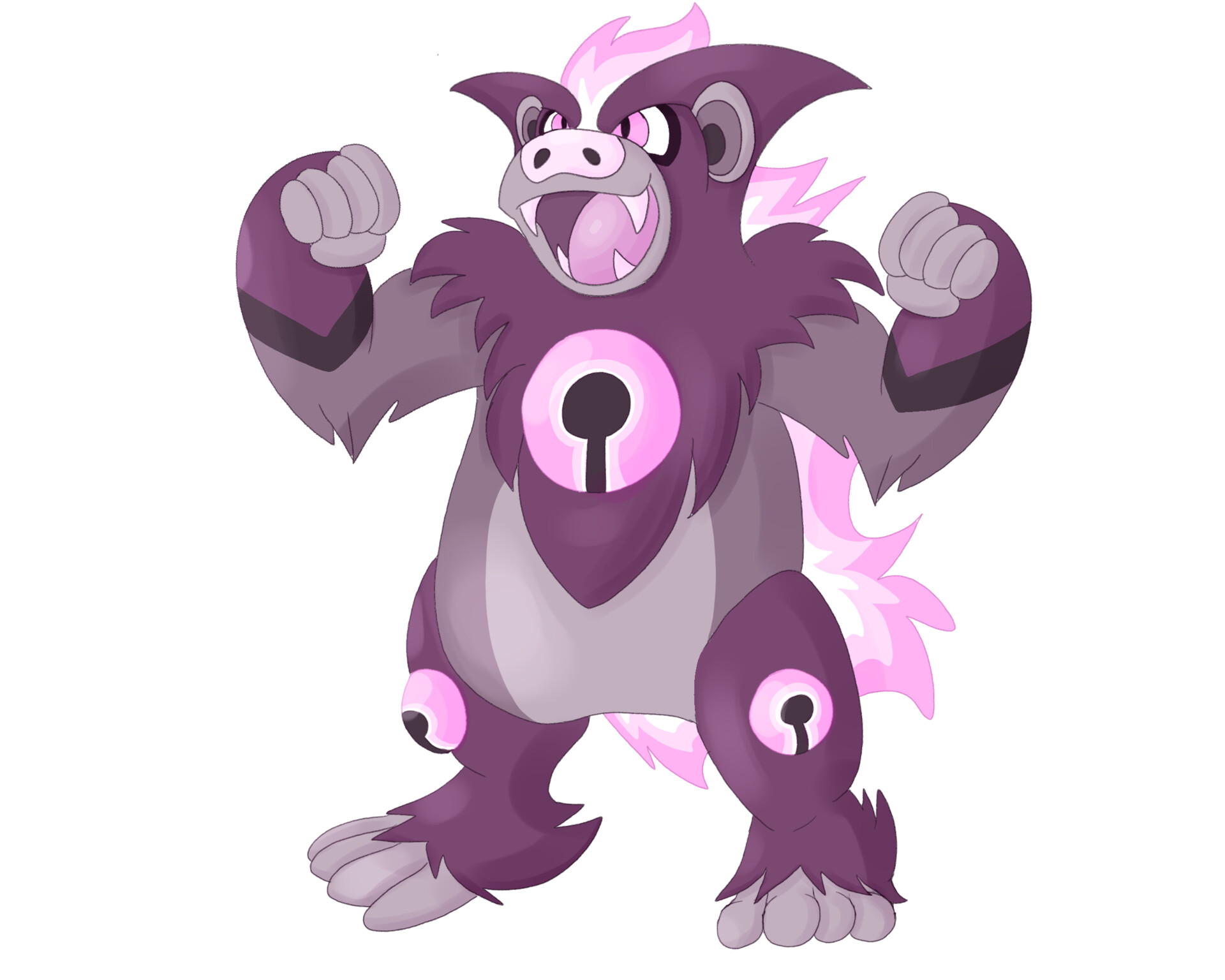 ArtStation - Pokemon Deiren |Fire Gorilla