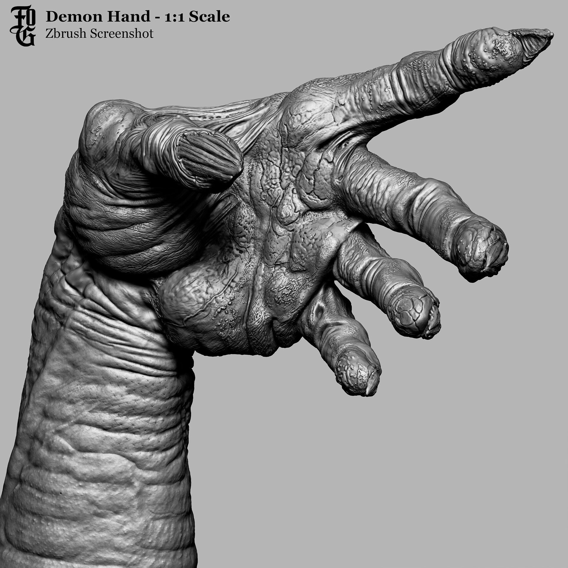 ArtStation - Demon Hand Prop - DUNGEONS & TERRORS Expansion Pack ...