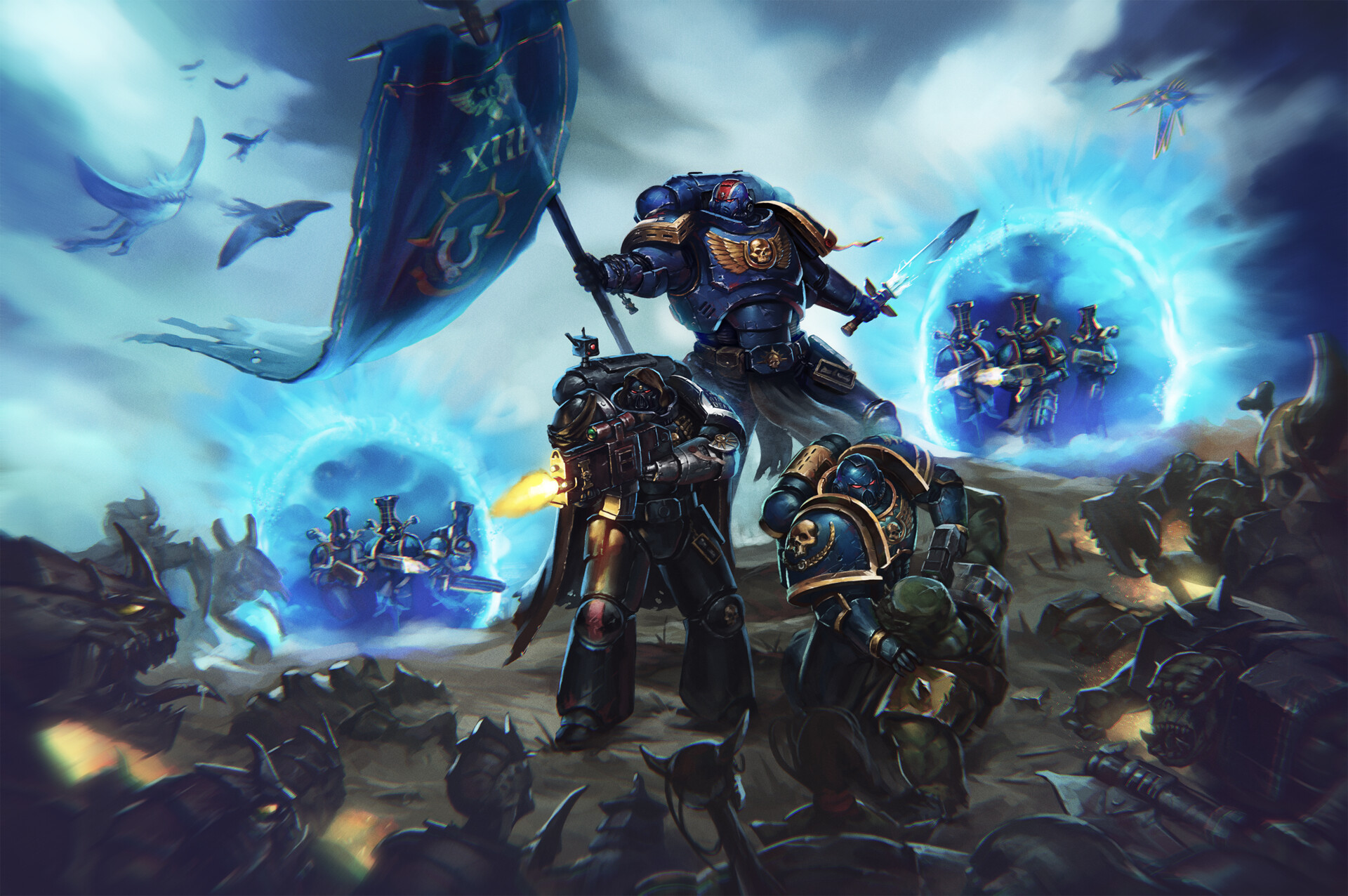 ArtStation - Demetrian Titus Warhammer Space Marine FanArt.