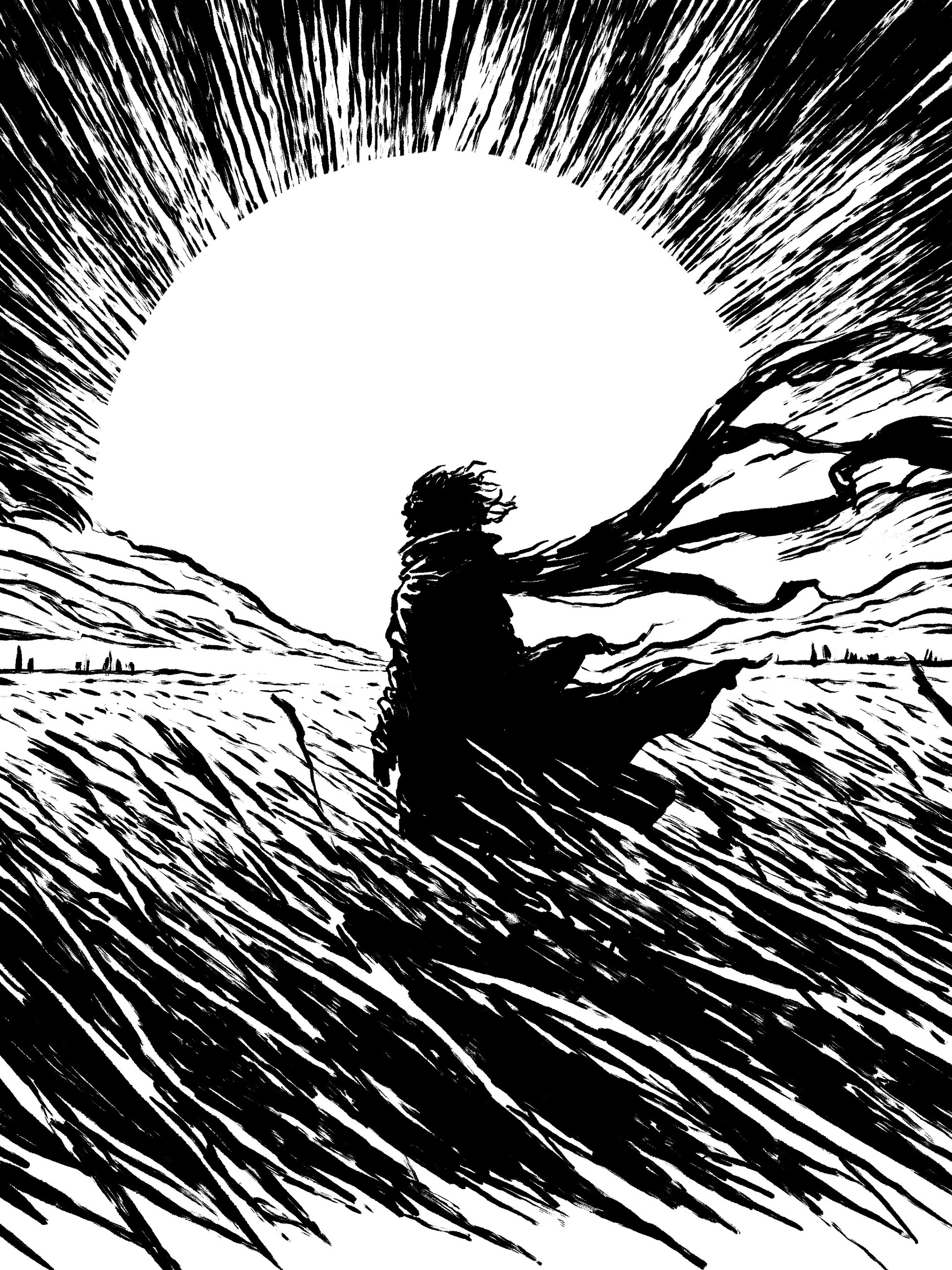 ArtStation - A series of works for Inktoberfest in the traditional ink ...