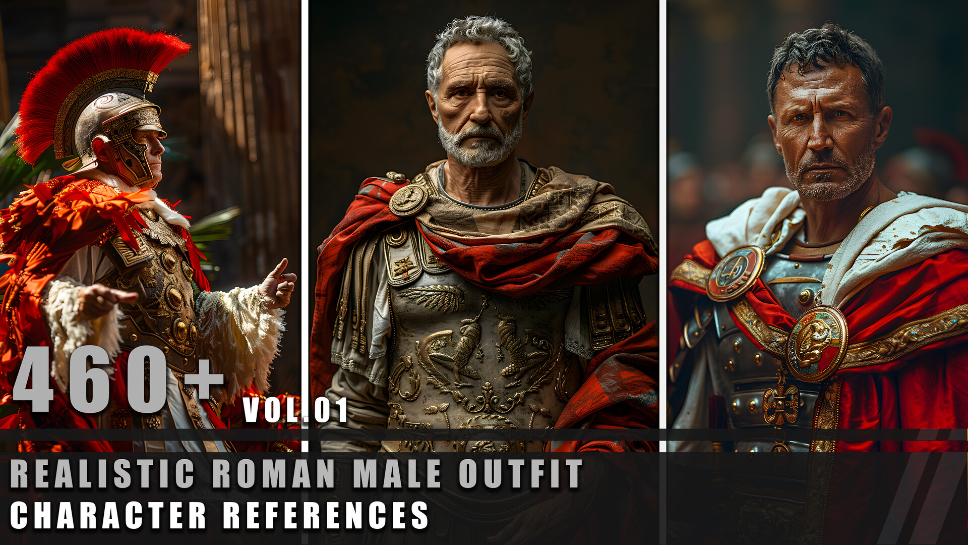 WaterLaw's Studio - 460+ Realistic Roman Male Outfit - Character ...