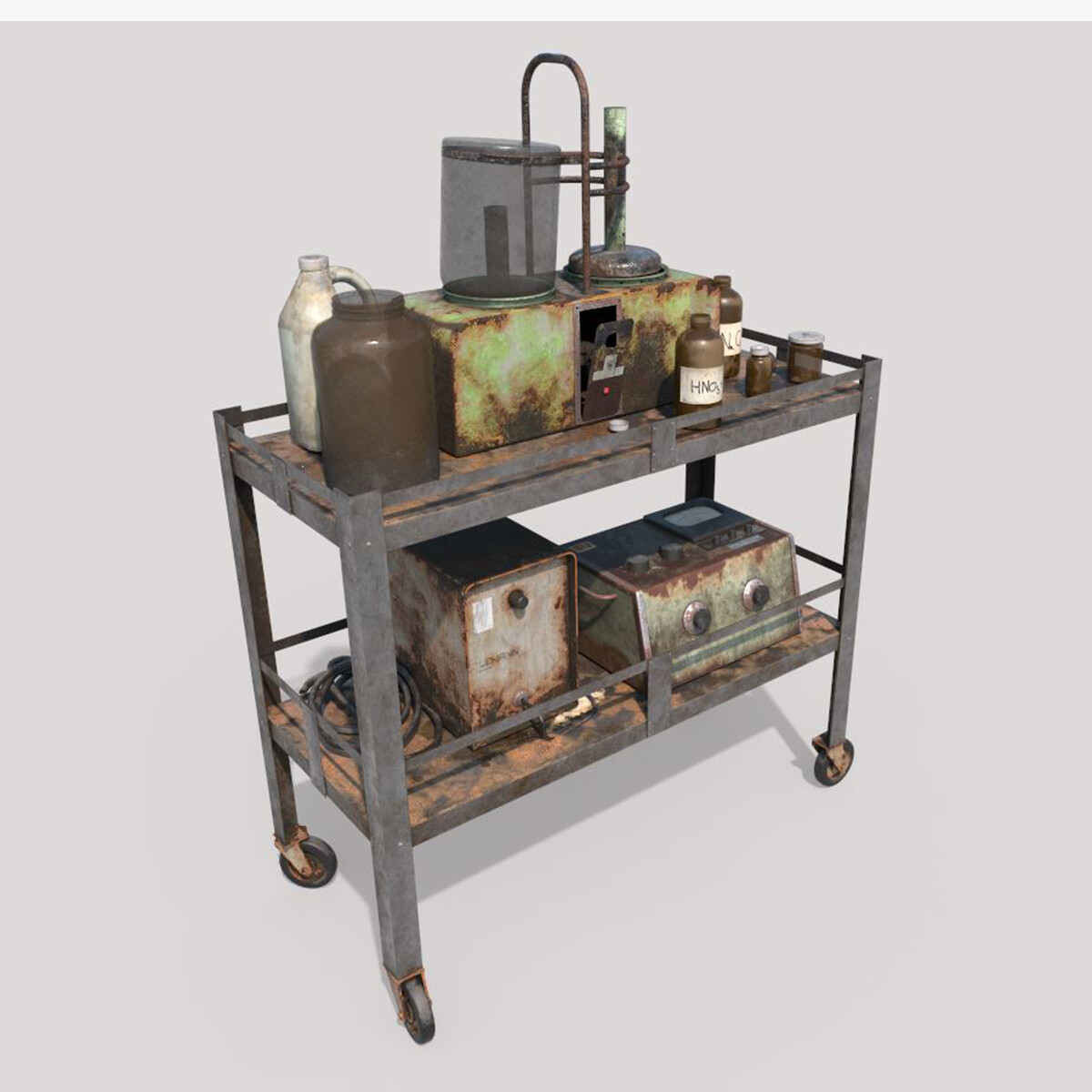 ArtStation - abandoned medical laboratory equipments