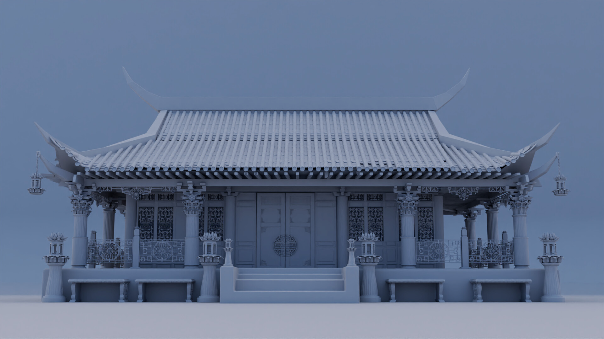 ArtStation - Asian and Baroque Temple