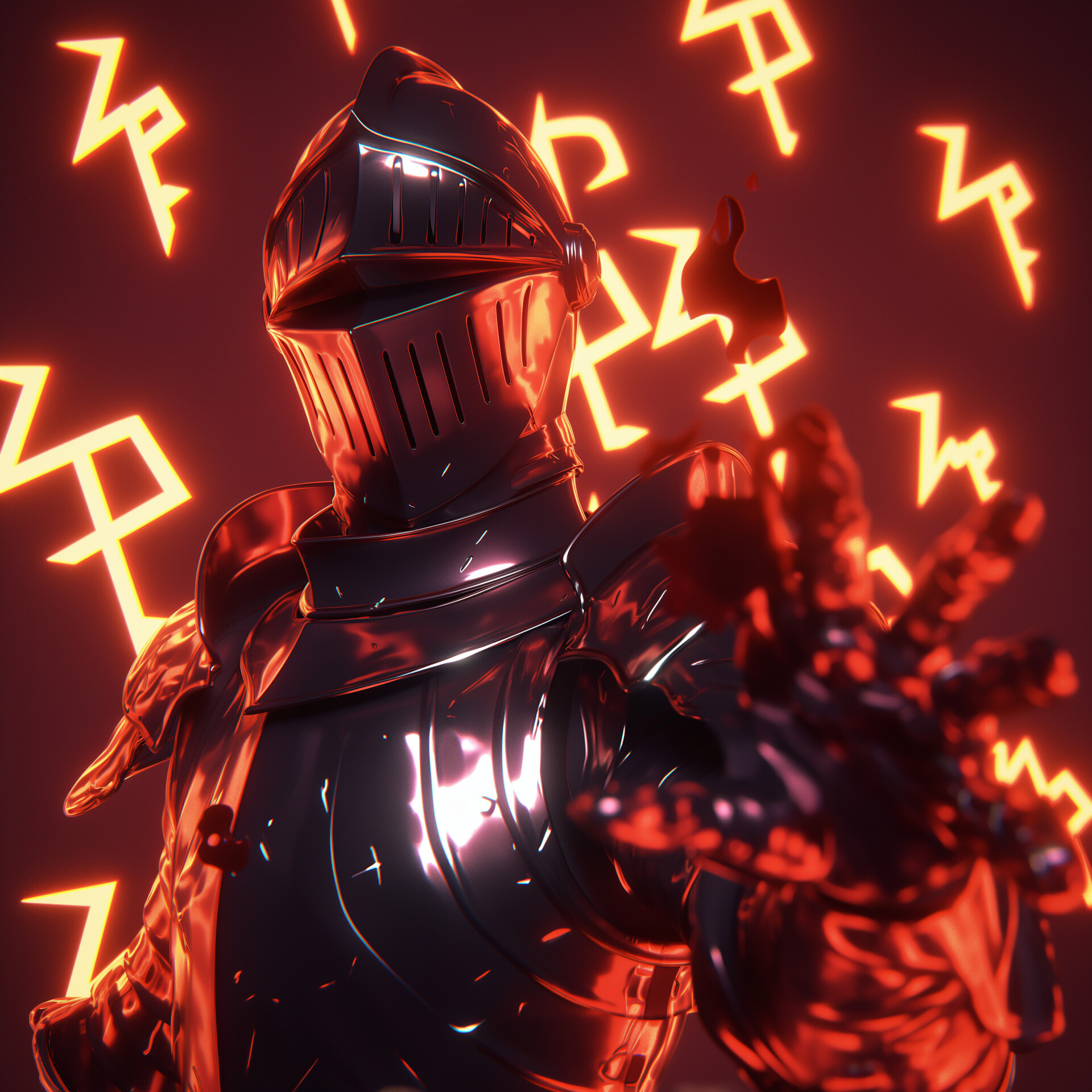 ArtStation - Rune Knights of Blood. Pack of 18 images.