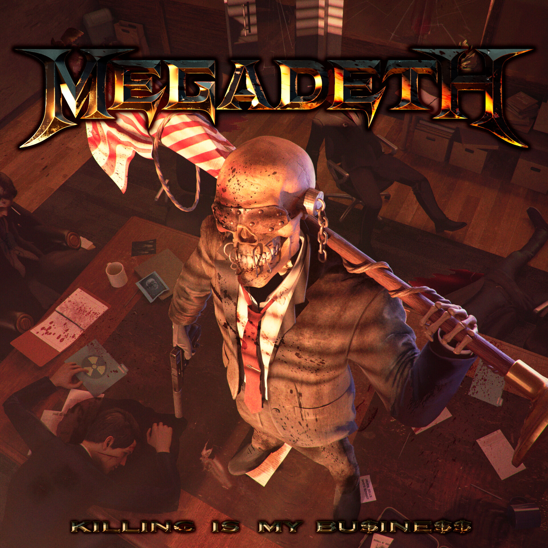 ArtStation - Megadeth Killing is My Business Album Cover Redesign