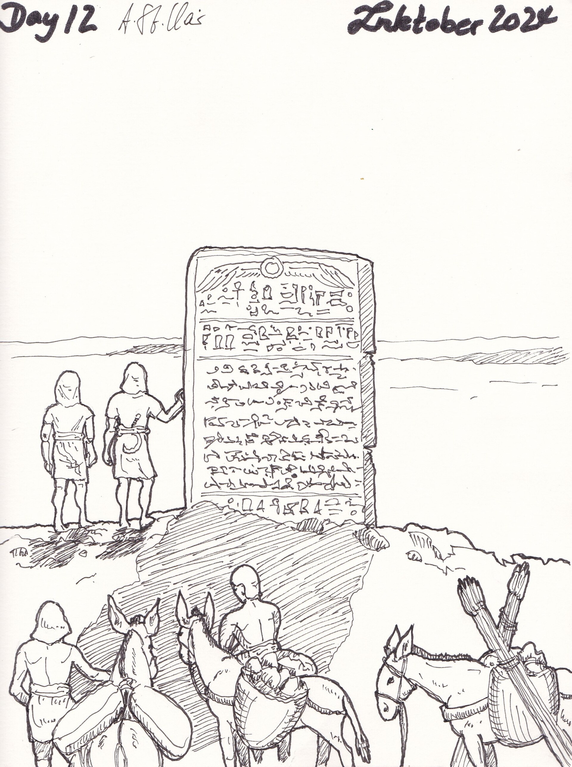 ArtStation - #Inktober 2024 - Day 12 Remote