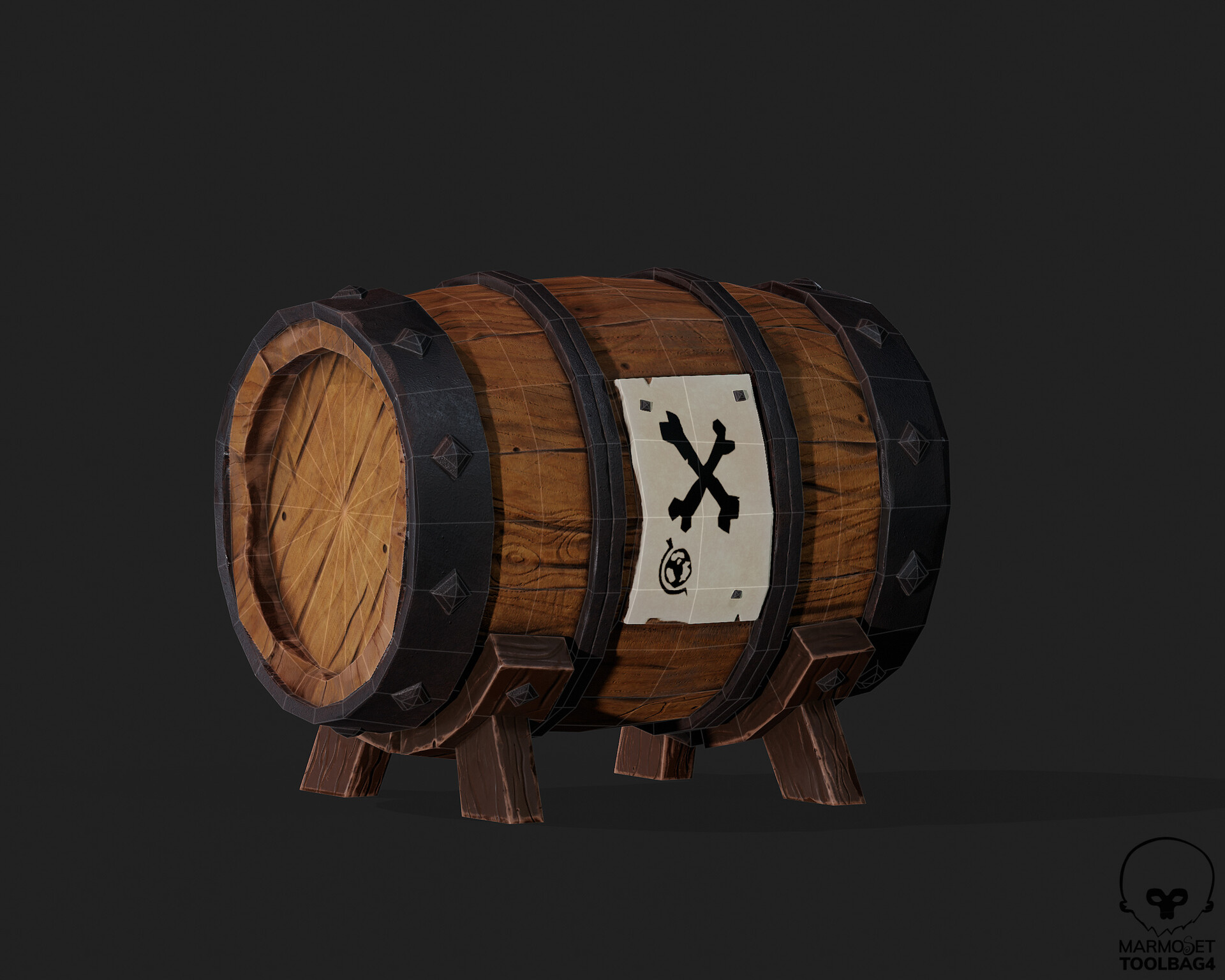 ArtStation - Stylized barrel