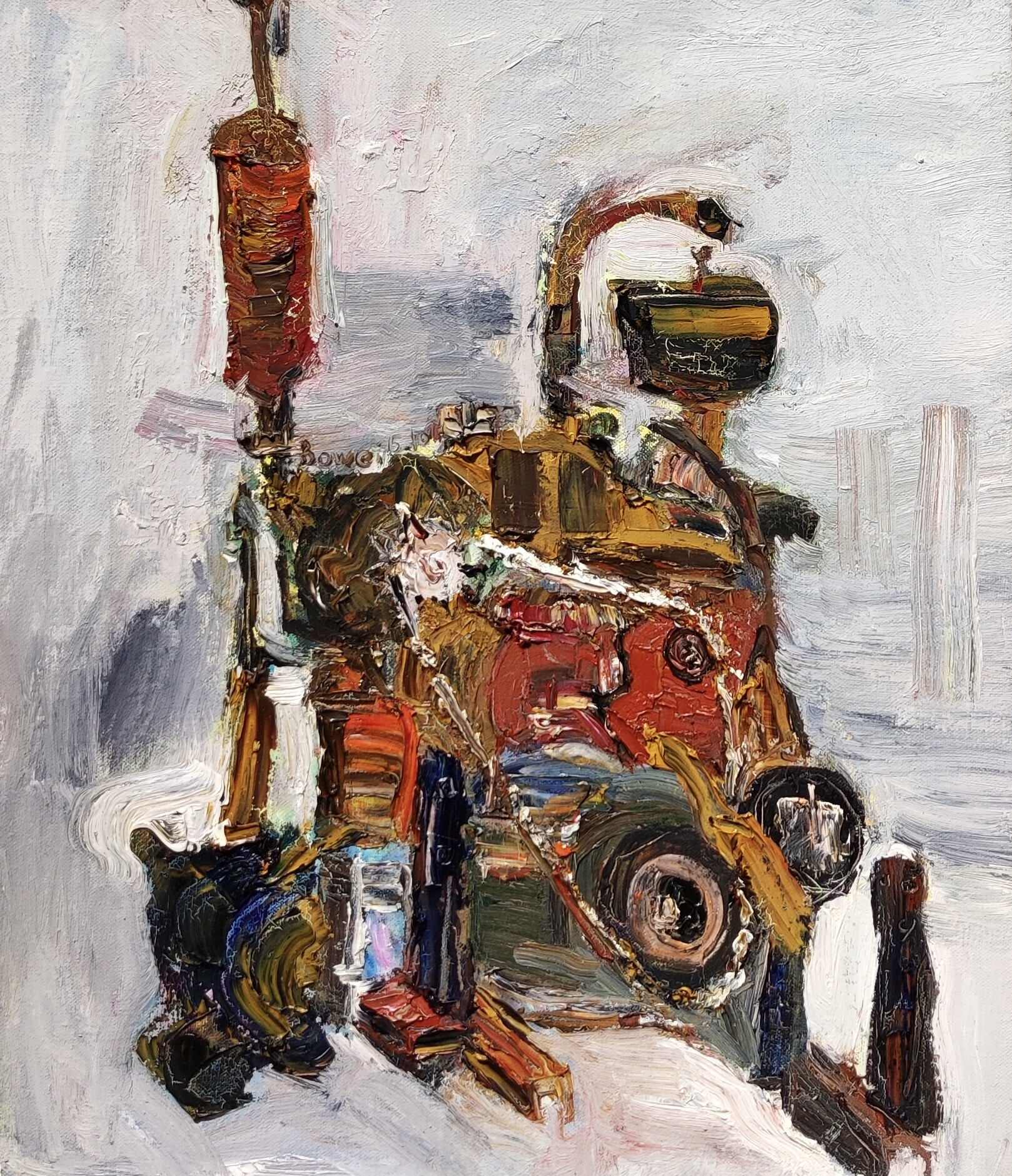 ArtStation - Automobile engine (oil painting )