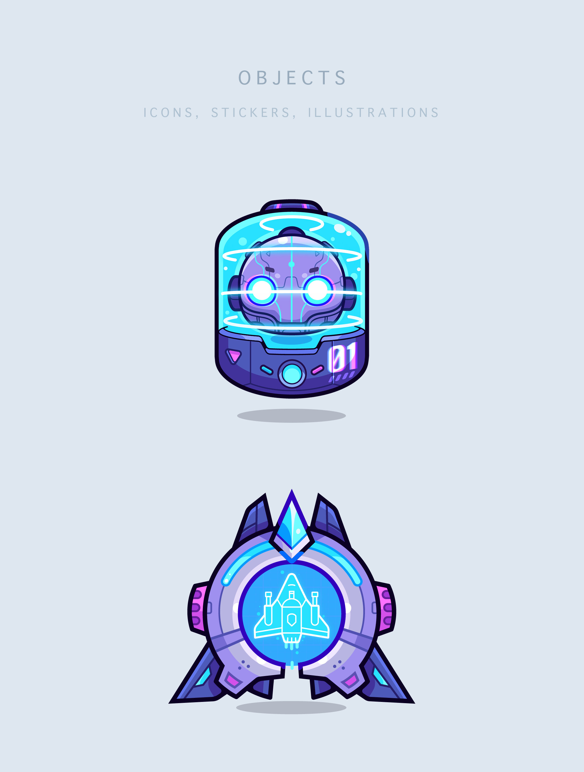 ArtStation - Bot characters and icons