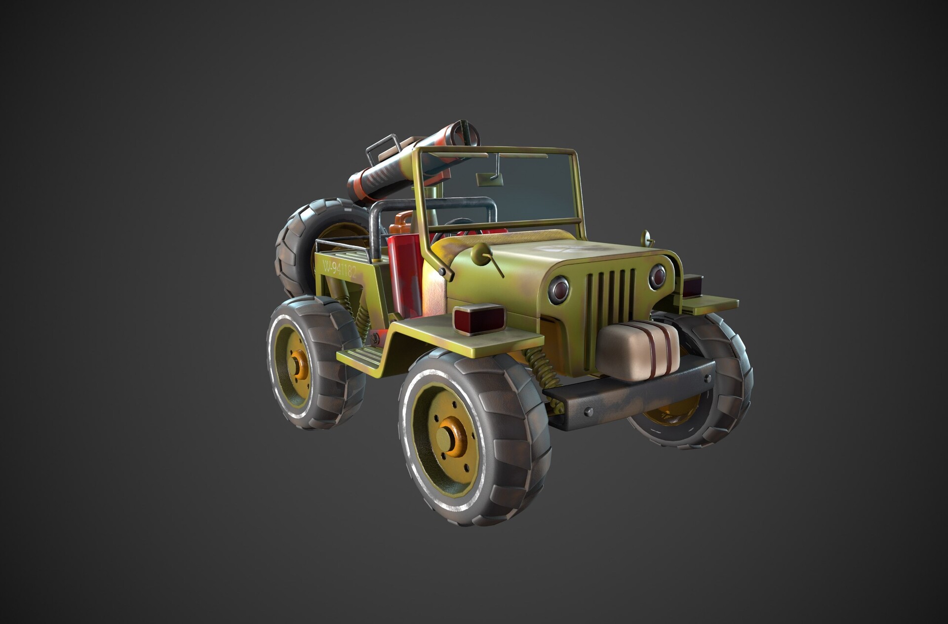 ArtStation - 3D jeep