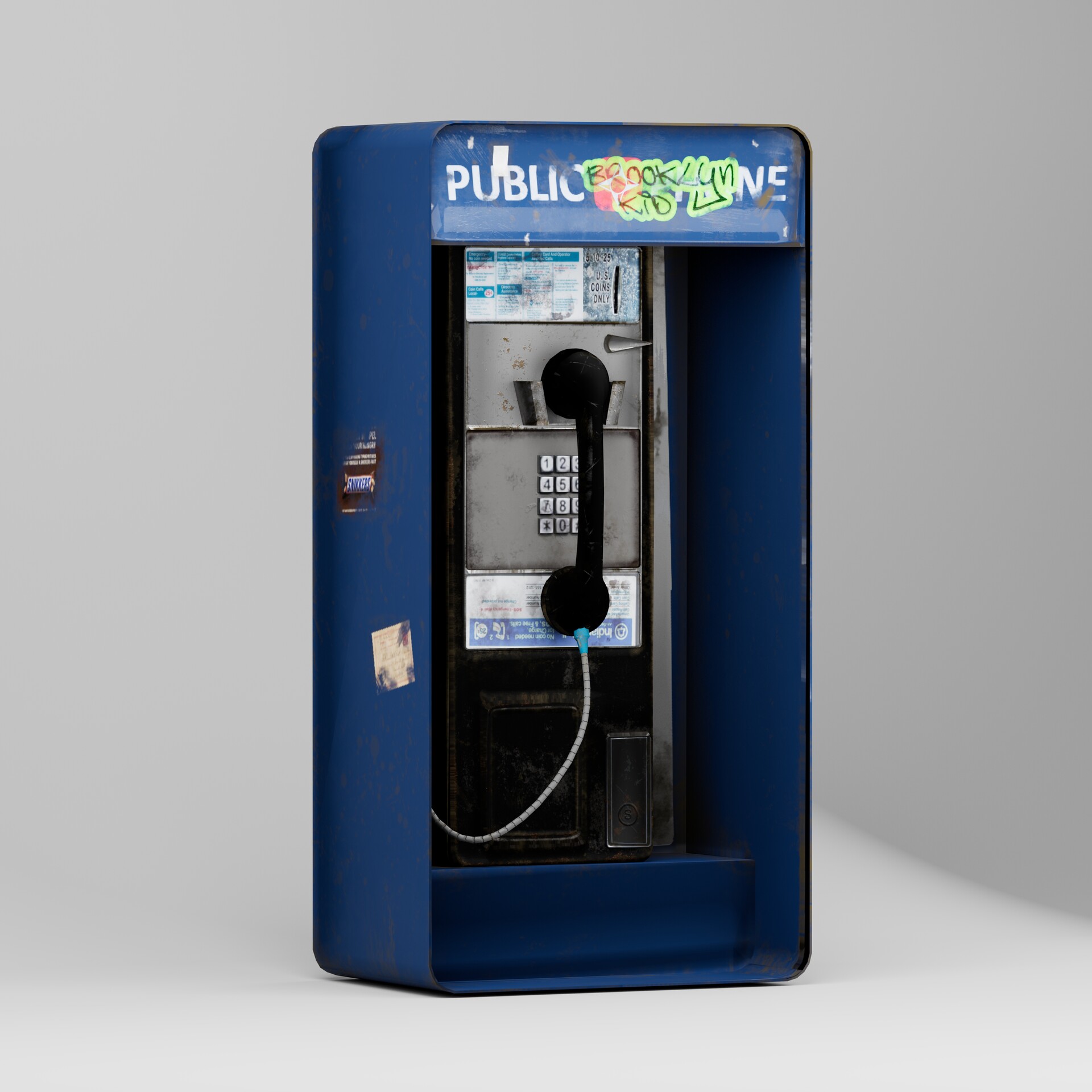 ArtStation - Payphone Low Poly