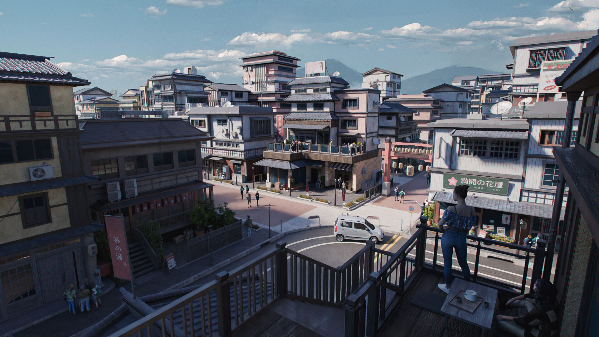 Yari Lute - Japanese Neighborhoods - KitBash3D Illustration