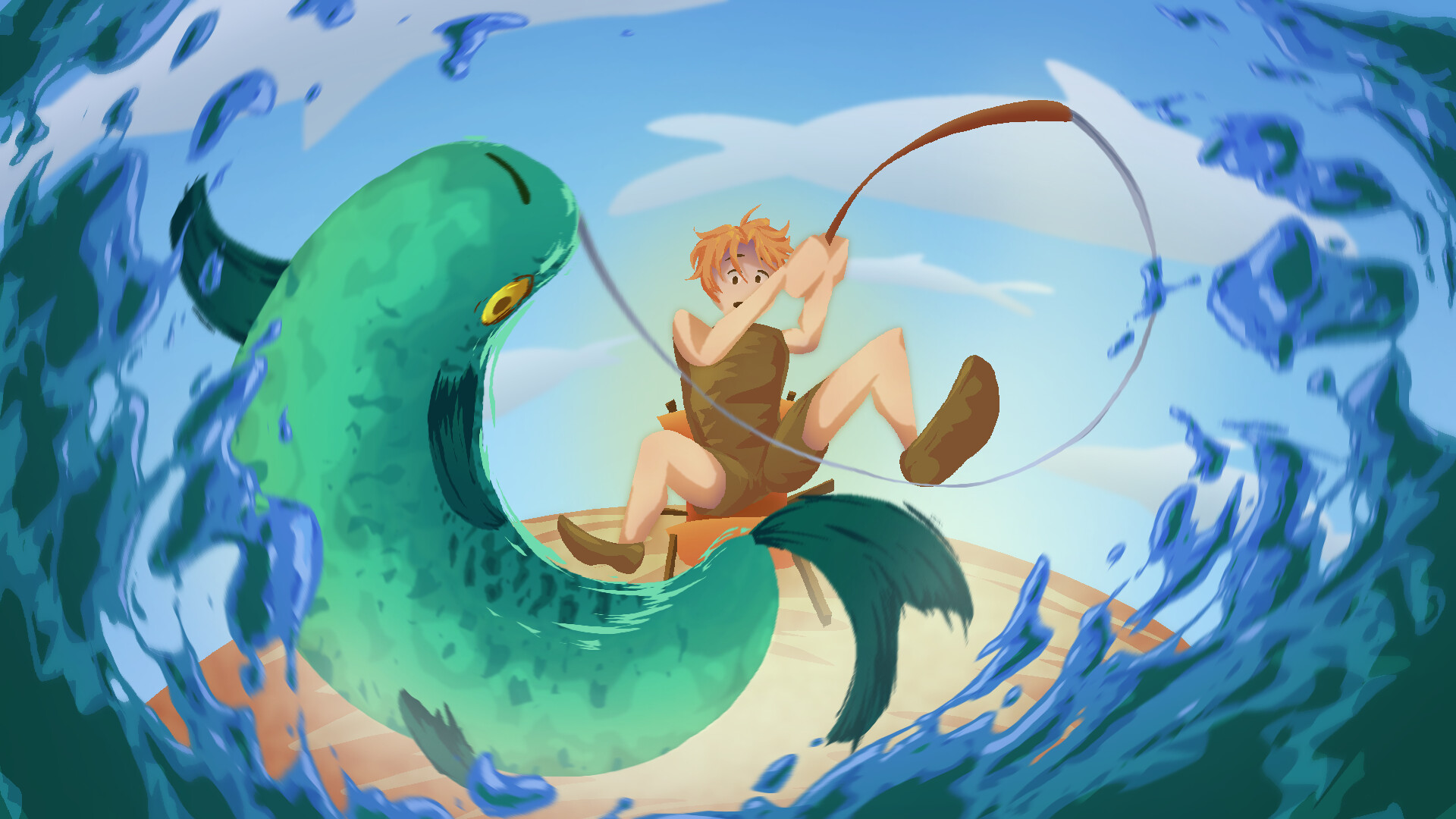 ArtStation - Fishing gone wrong