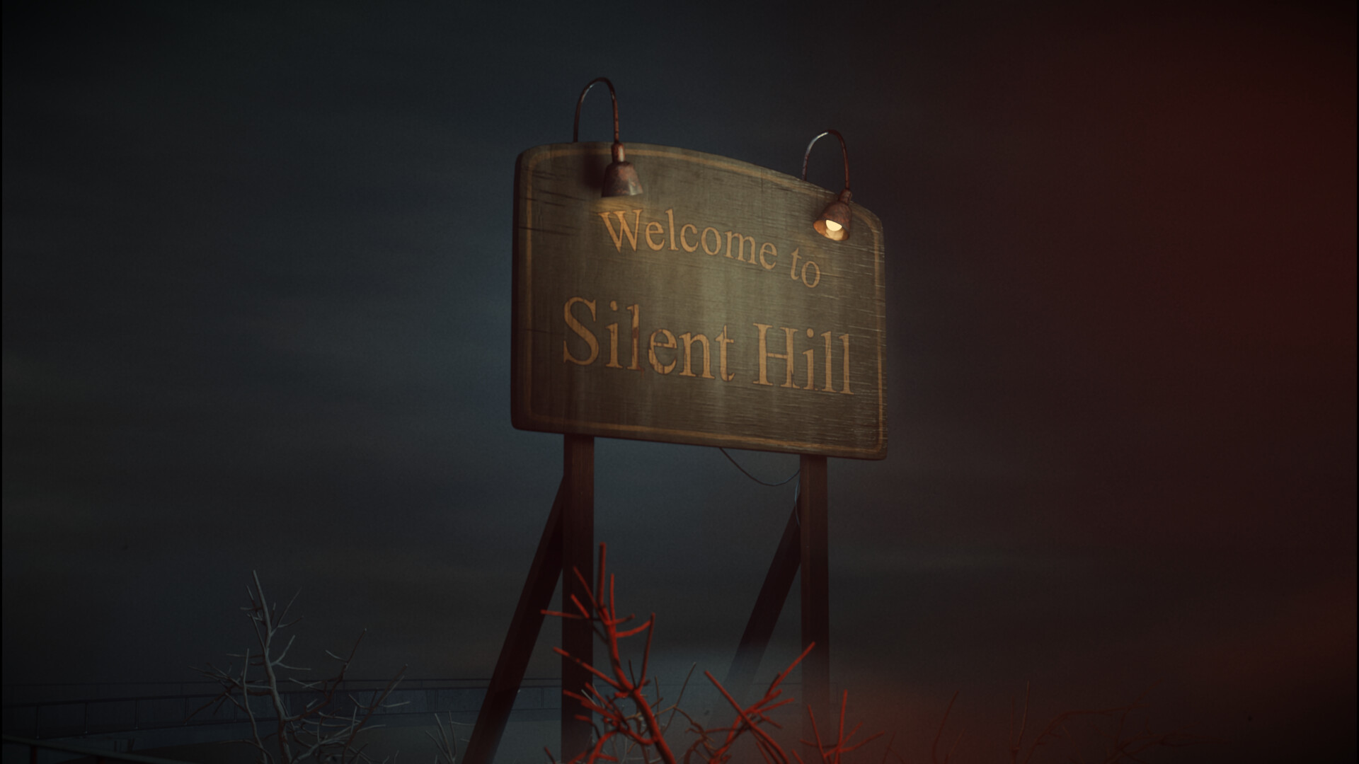 ArtStation - Welcome to Silent Hill Sign Tribute