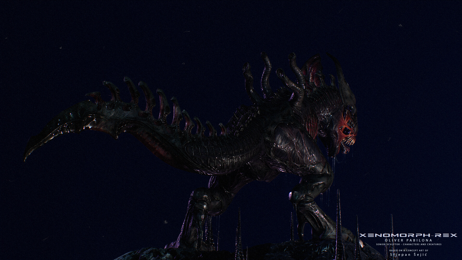 Oliver Pabilona - Xenomorph Rex - Game Art