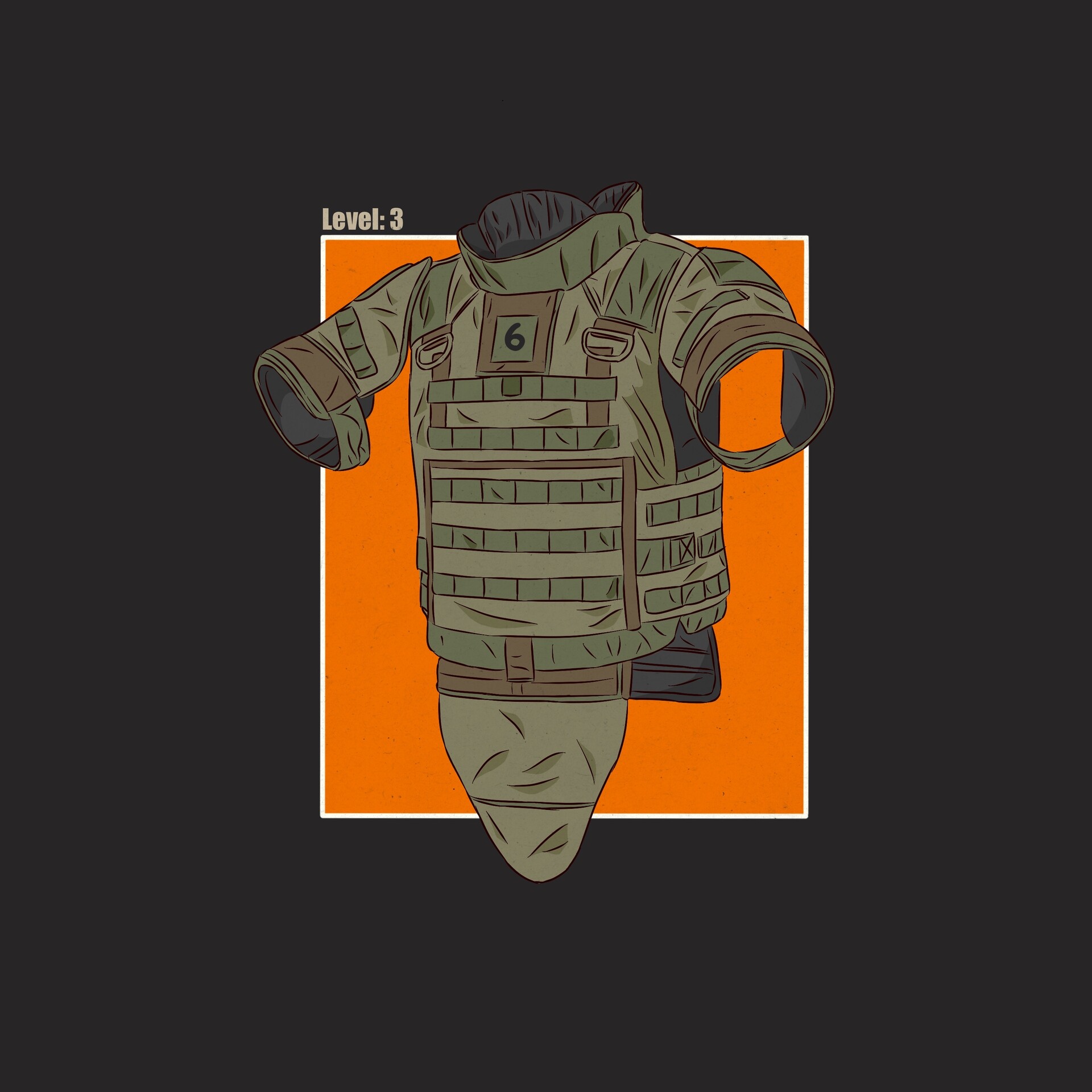 ArtStation - Vest armor level 3/2/1