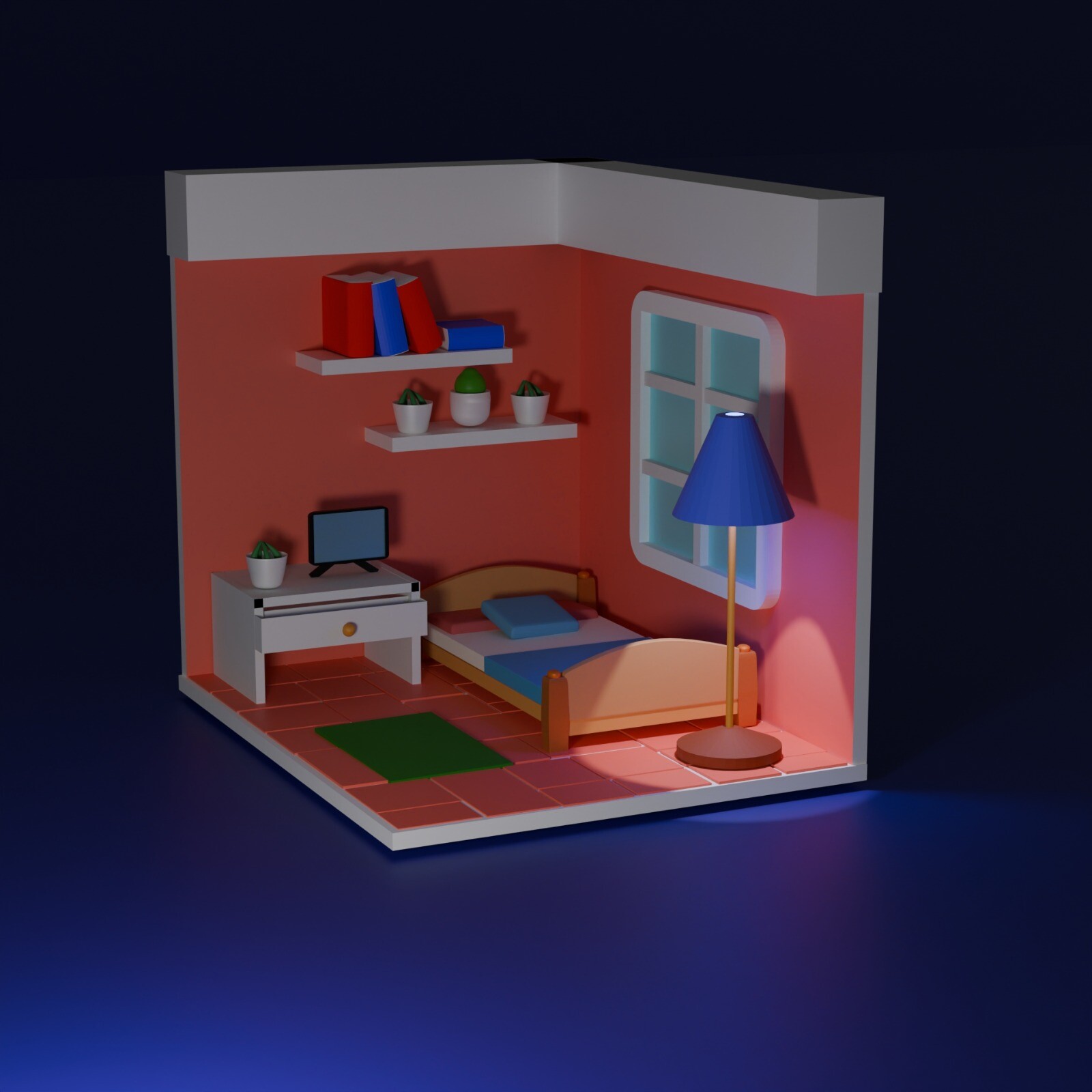 ArtStation - 3d room model design